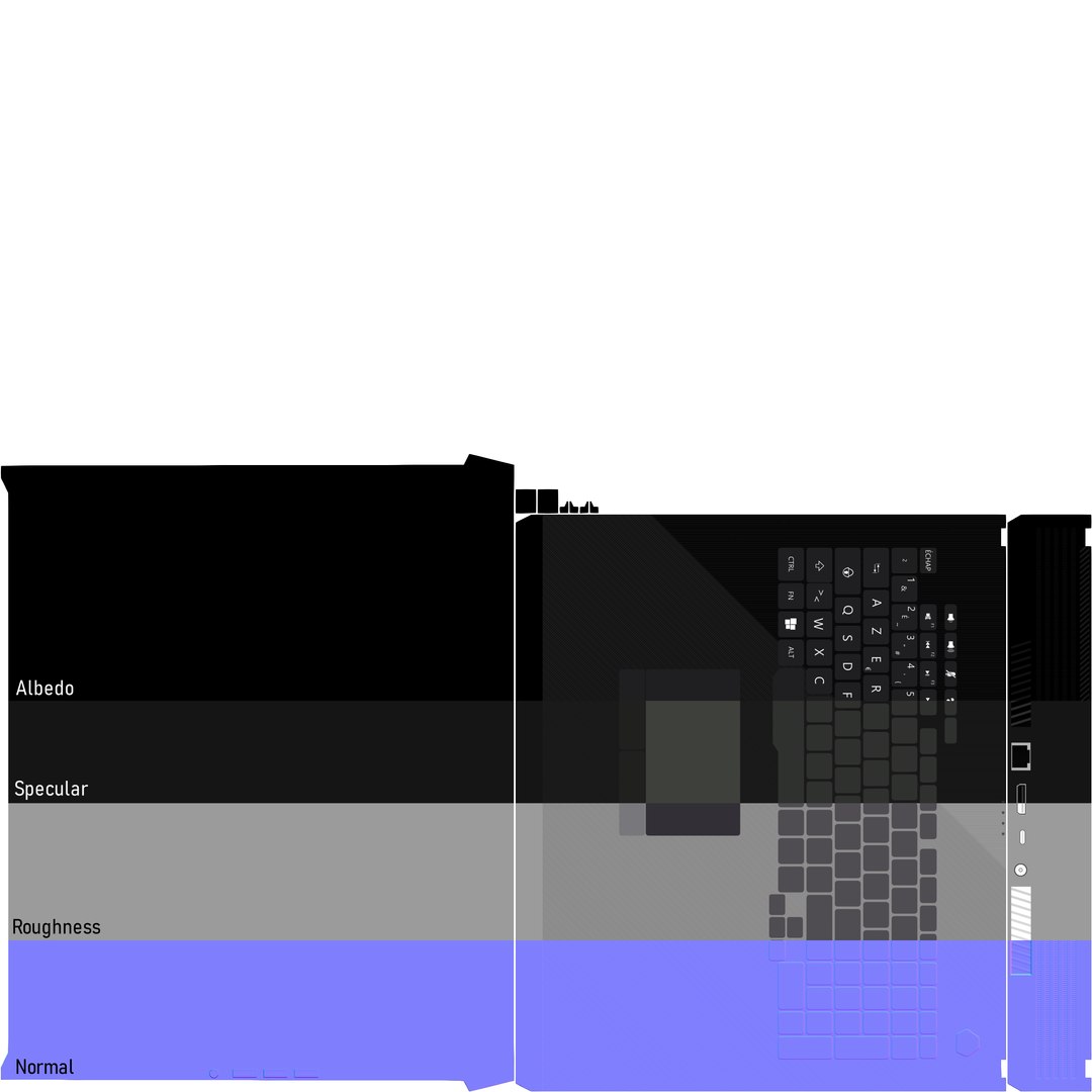 Low Poly Unbranded Laptop Model - TurboSquid 2182220