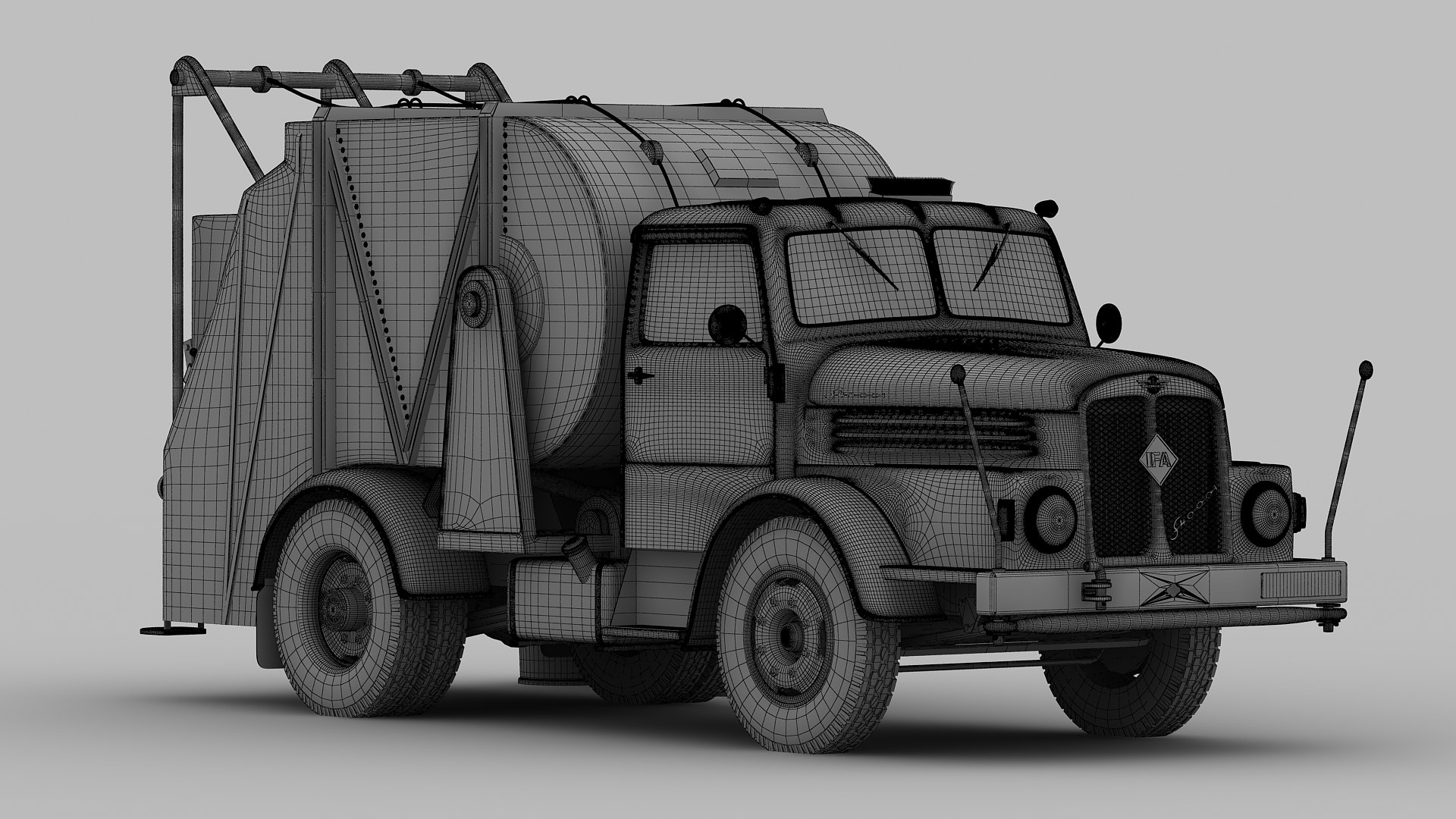 S4000 Garbage Truck 3d Model