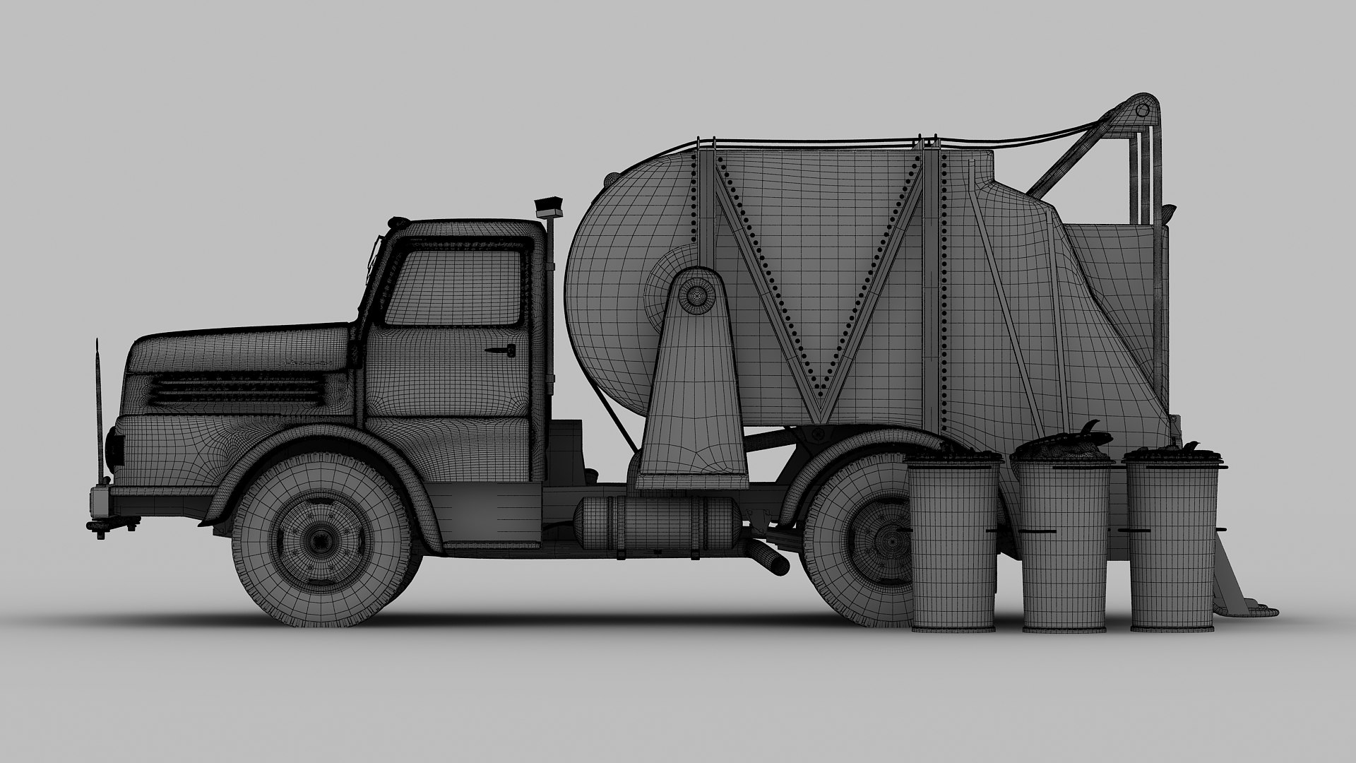 S4000 Garbage Truck 3d Model