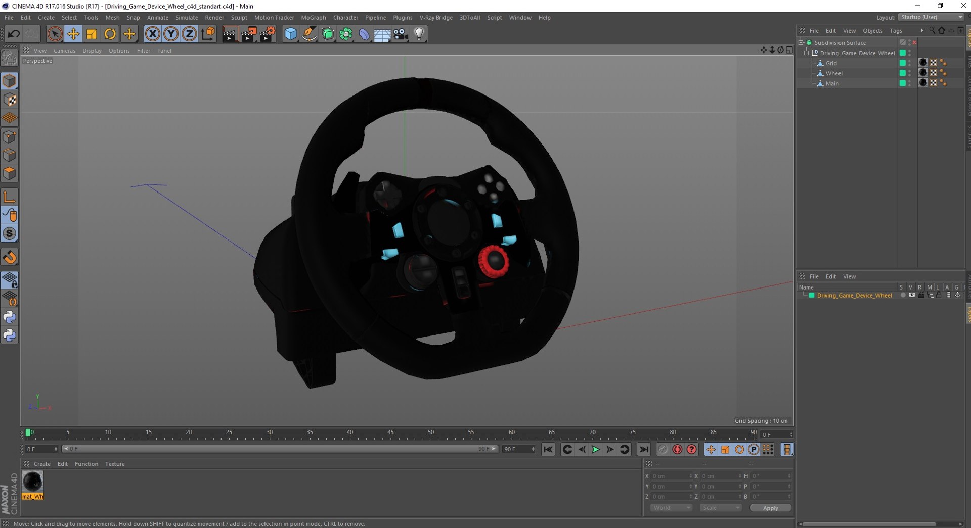Driving Game Device Wheel 3D model - TurboSquid 2112972