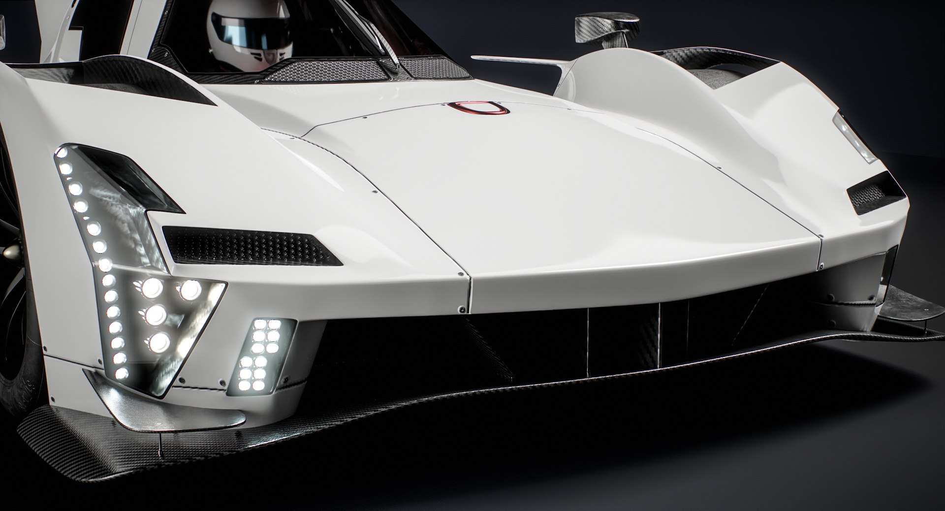 Cadillac V-LMDh Hypercar IMSA Season 2023 White Mockup model ...