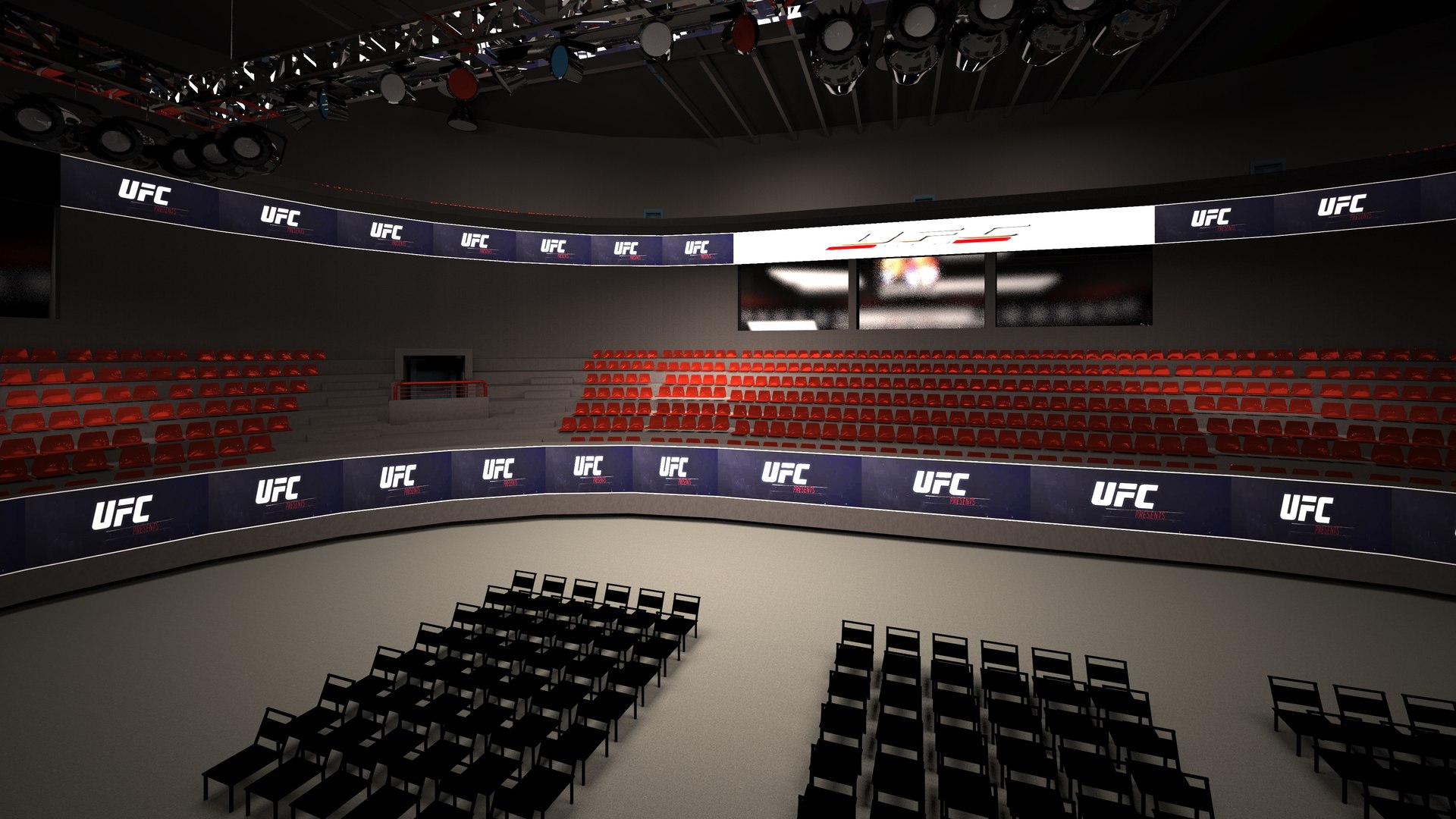 3D Model Ufc Fighting Arena - TurboSquid 1420565