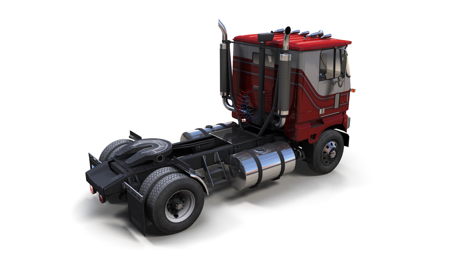 3D Model Cabover Single Axle Truck - TurboSquid 2067734