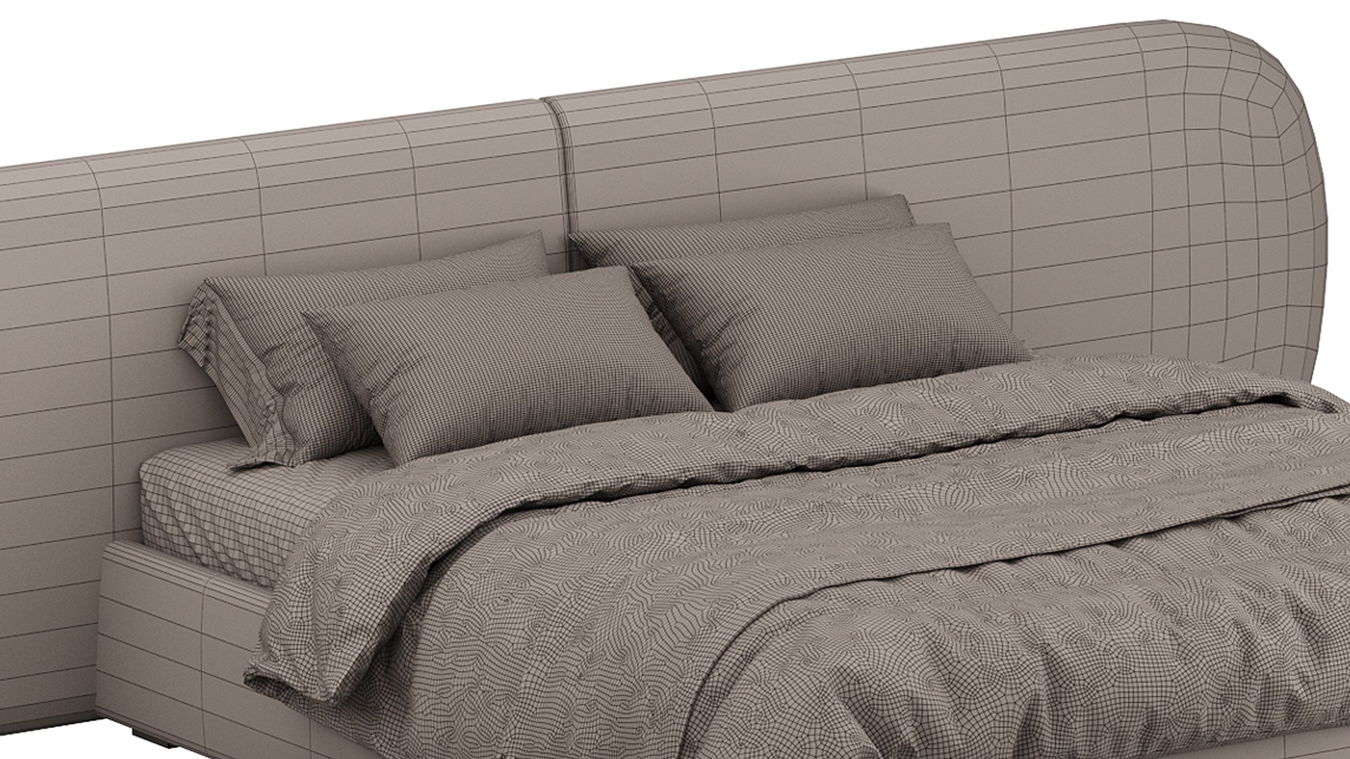3D Model Bed Malbina - TurboSquid 2325664