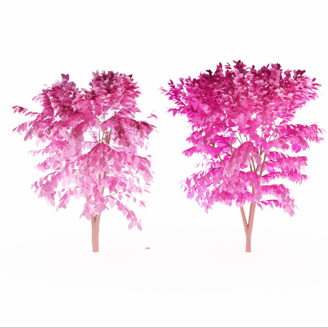 3D Model Japan Stylized Trees - TurboSquid 2140630