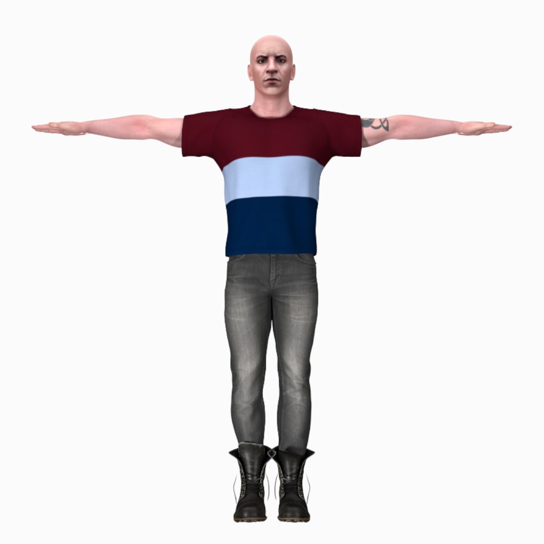 3D Vin Diesel Maya-2020-RIG - TurboSquid 2344094