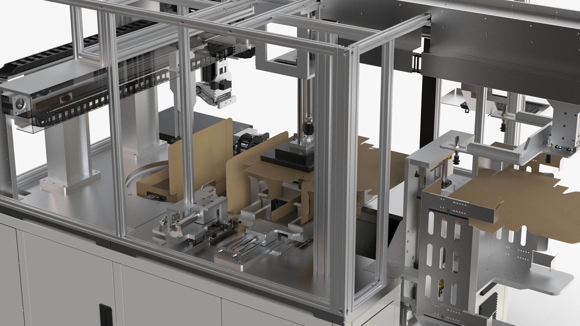 3D Automatic Folding Box Labeling Machine - TurboSquid 1994832