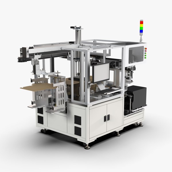 3D Automatic Folding Box Labeling Machine - TurboSquid 1994832