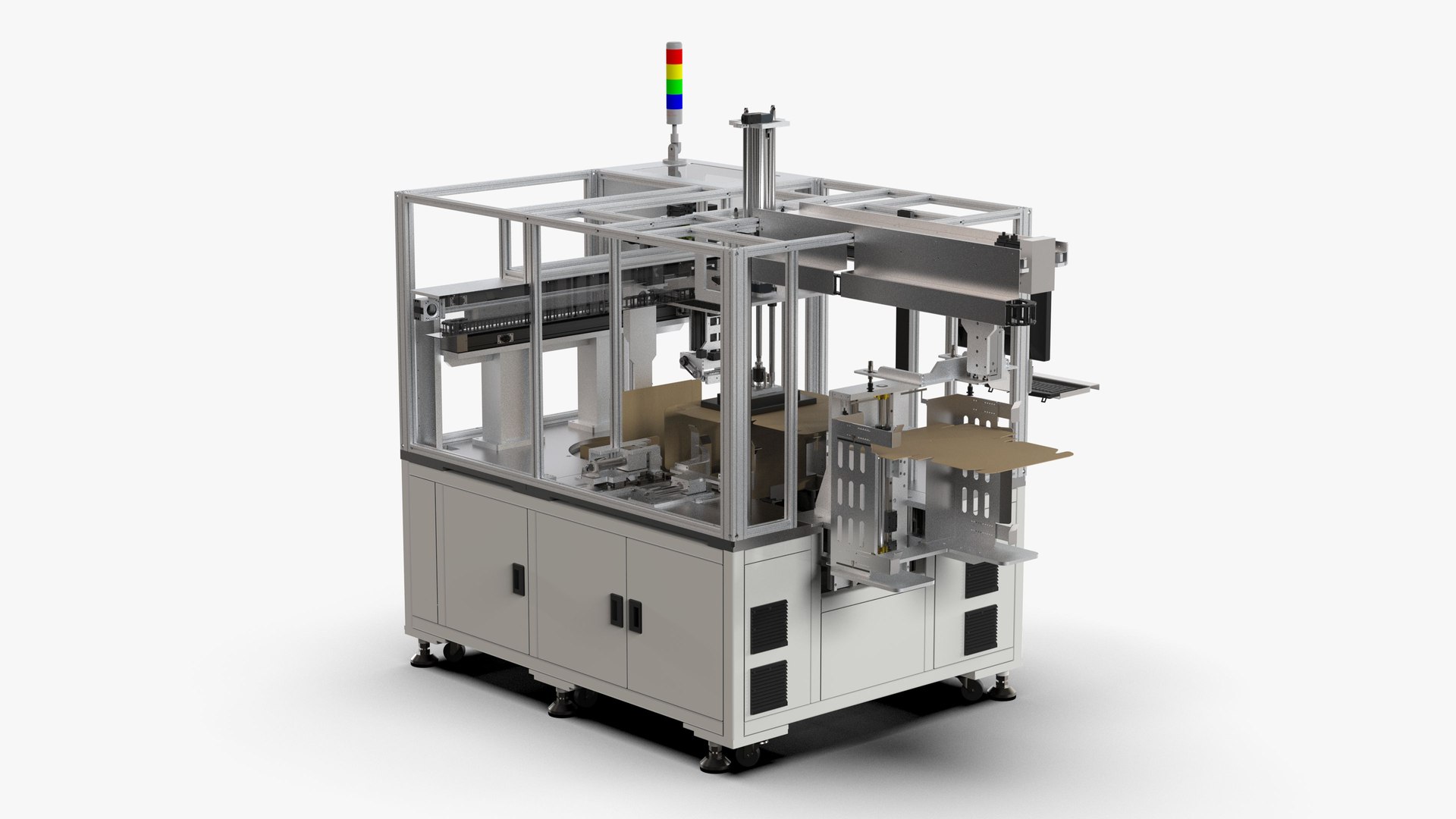 3D Automatic Folding Box Labeling Machine - TurboSquid 1994832