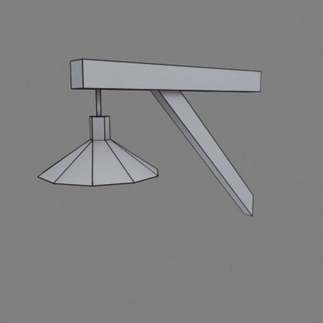 3d model light fixture 7
