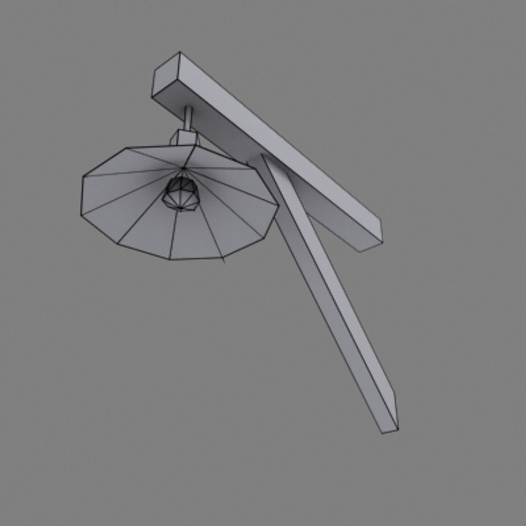 3d model light fixture 7