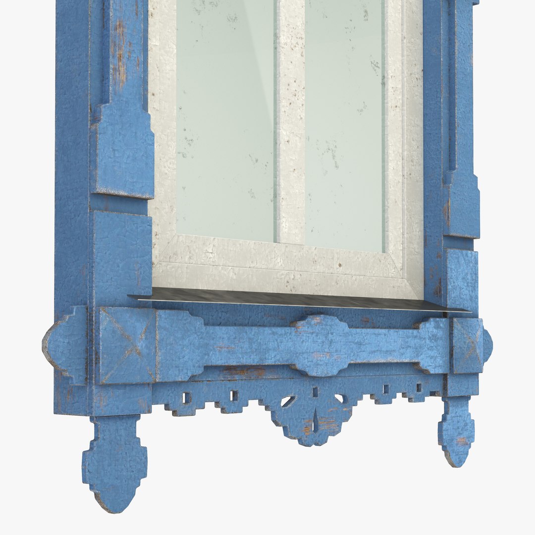 3D Old Wooden Window - TurboSquid 1641045