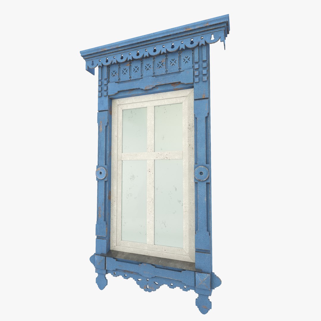 3D Old Wooden Window - TurboSquid 1641045