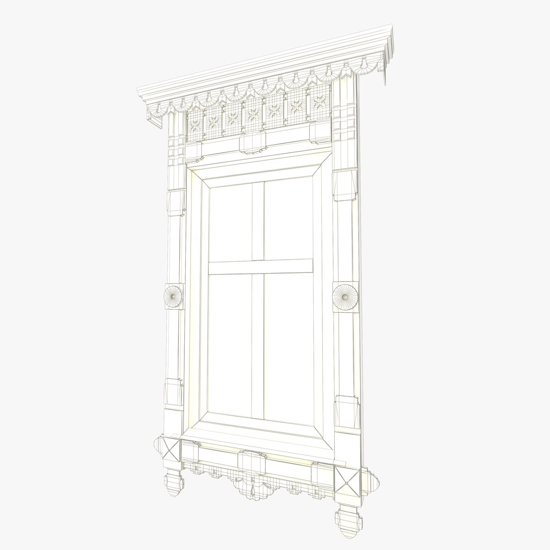 3D Old Wooden Window - TurboSquid 1641045