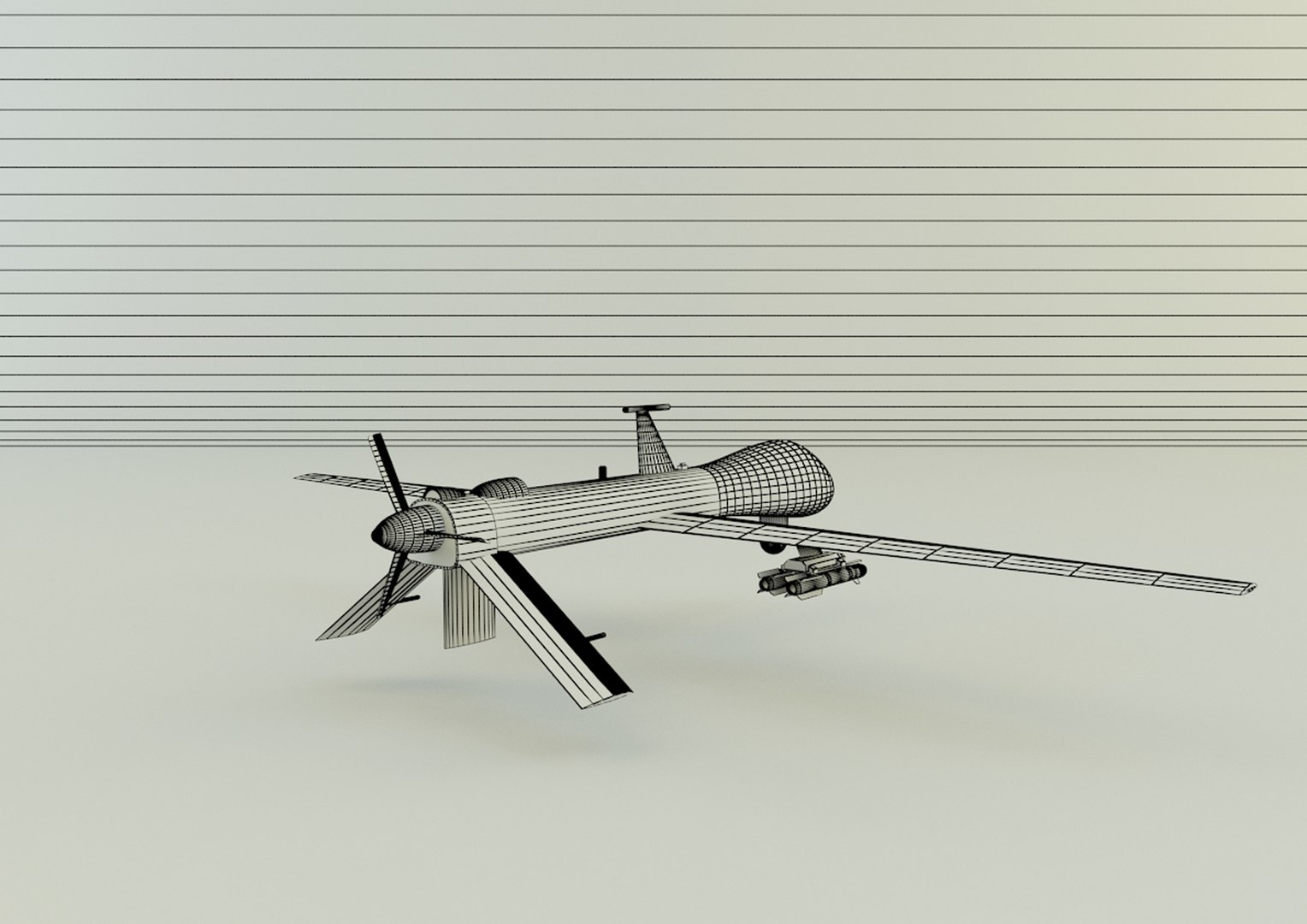 3D Predator Unmanned Aerial Vehicle 3D Model Model - TurboSquid 2067910