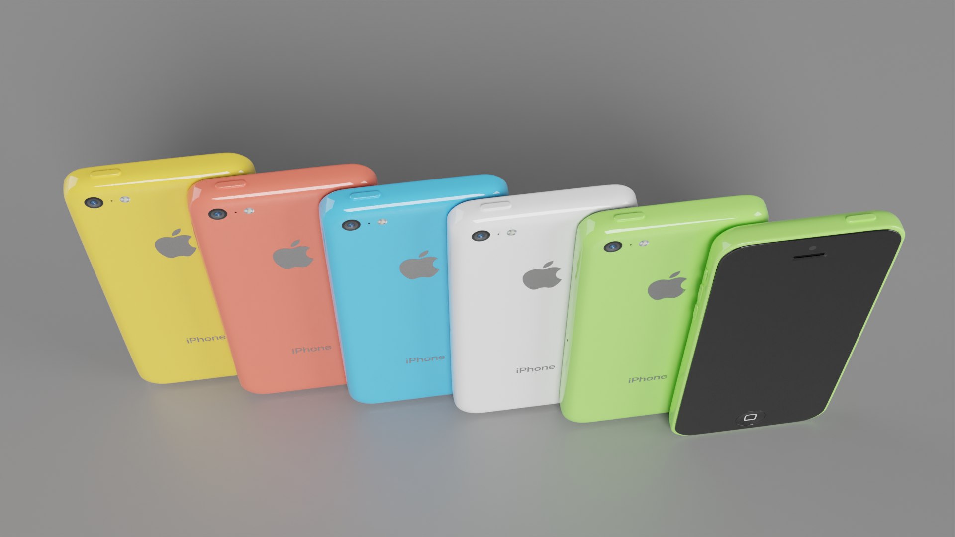 3D model iPhone 5c All Colors Smartphone - TurboSquid 2080255