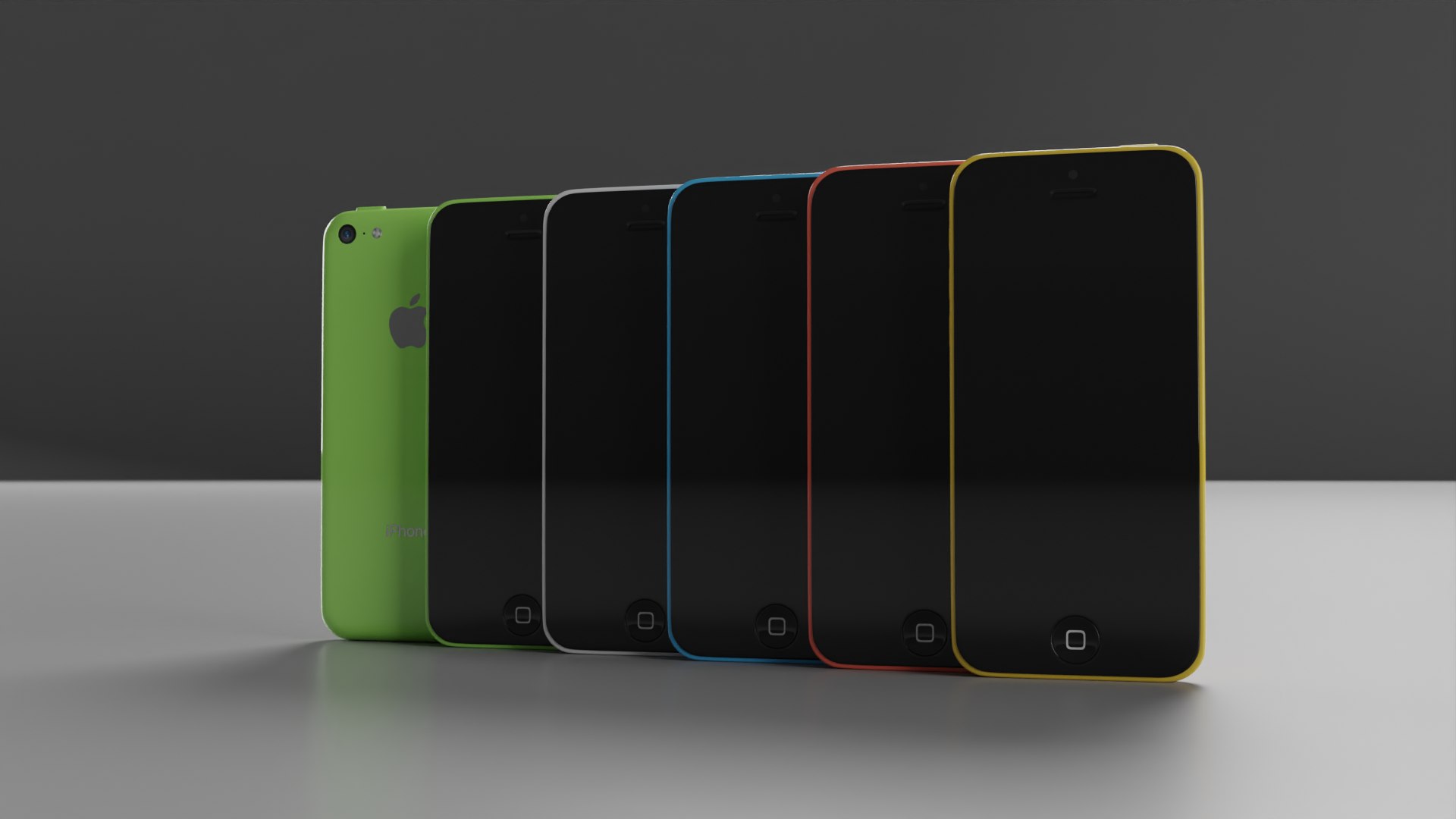 3D model iPhone 5c All Colors Smartphone - TurboSquid 2080255