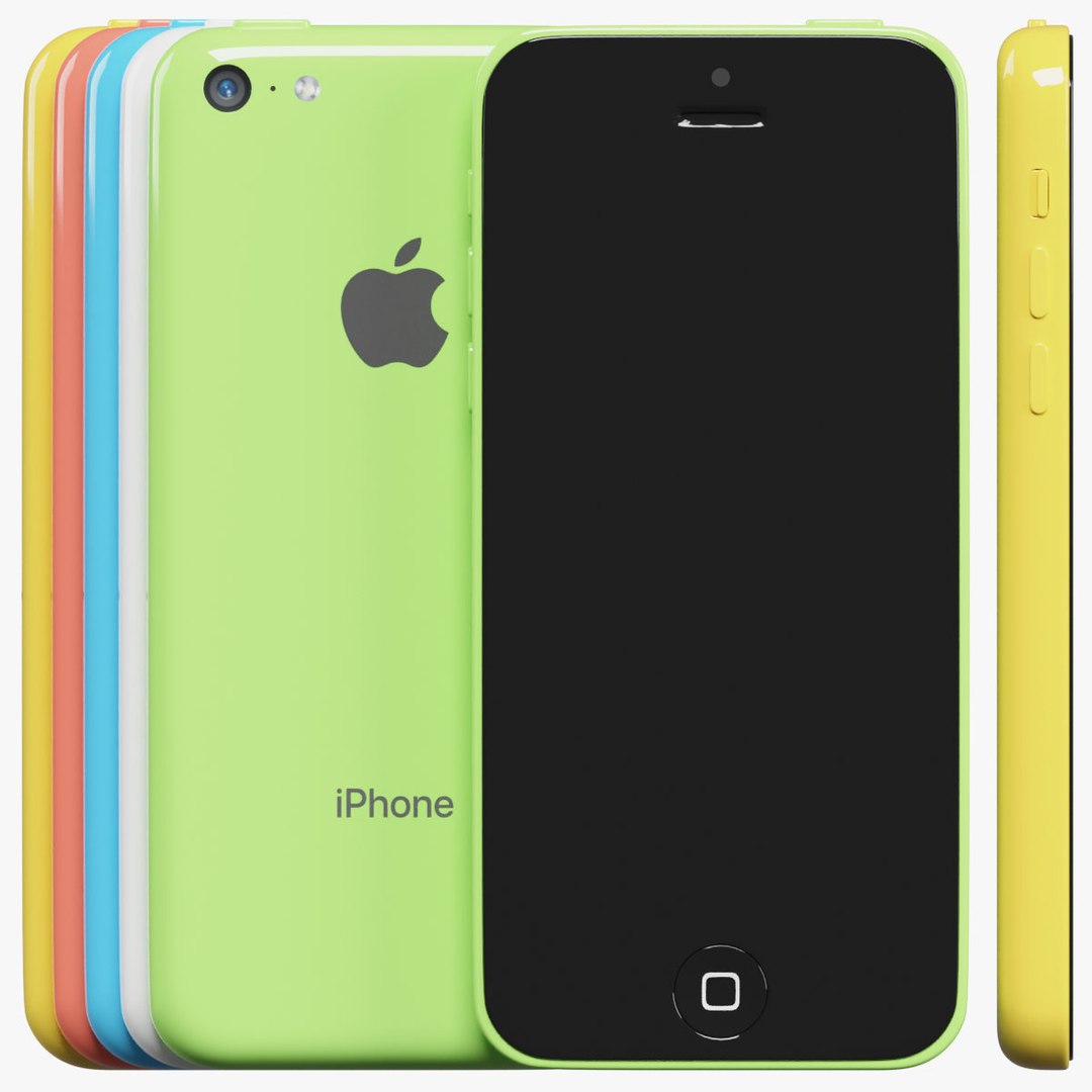 3D model iPhone 5c All Colors Smartphone - TurboSquid 2080255