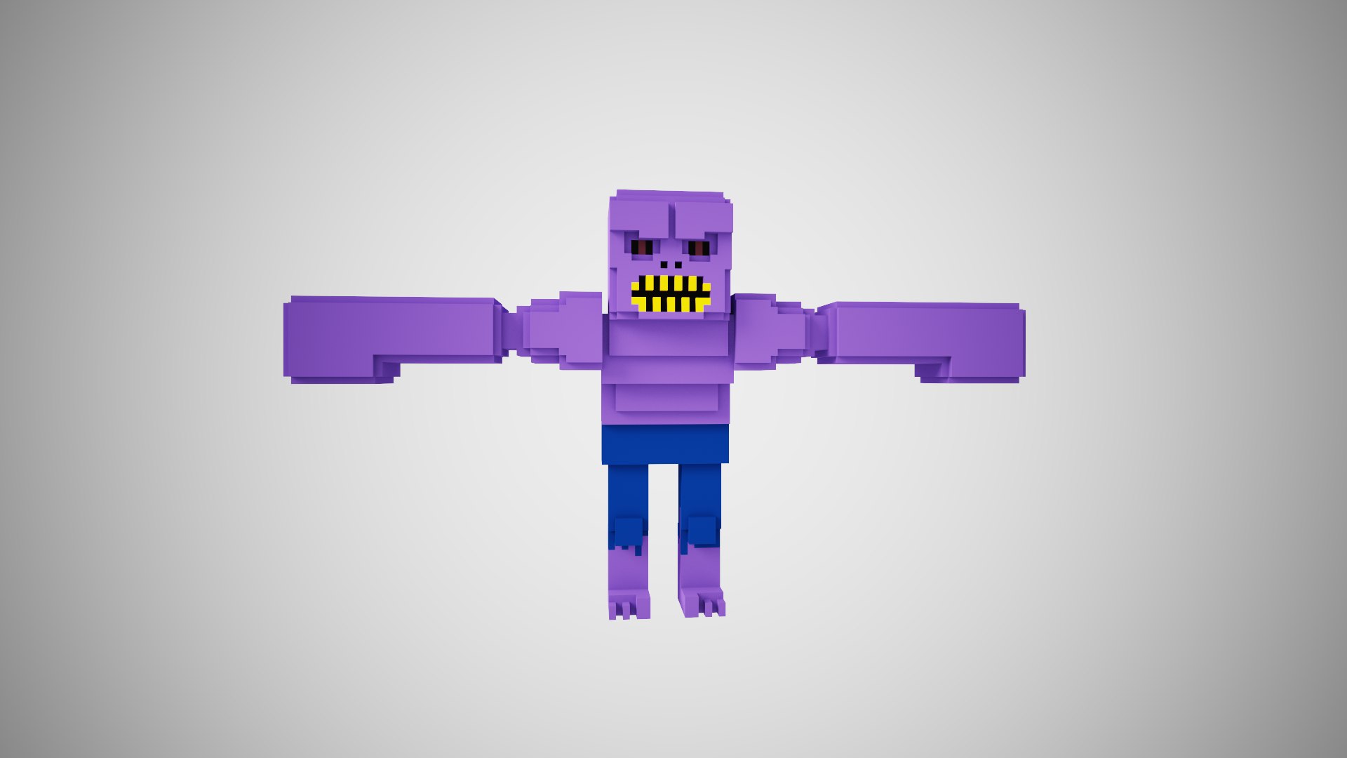 Voxel Zombie model - TurboSquid 1831721