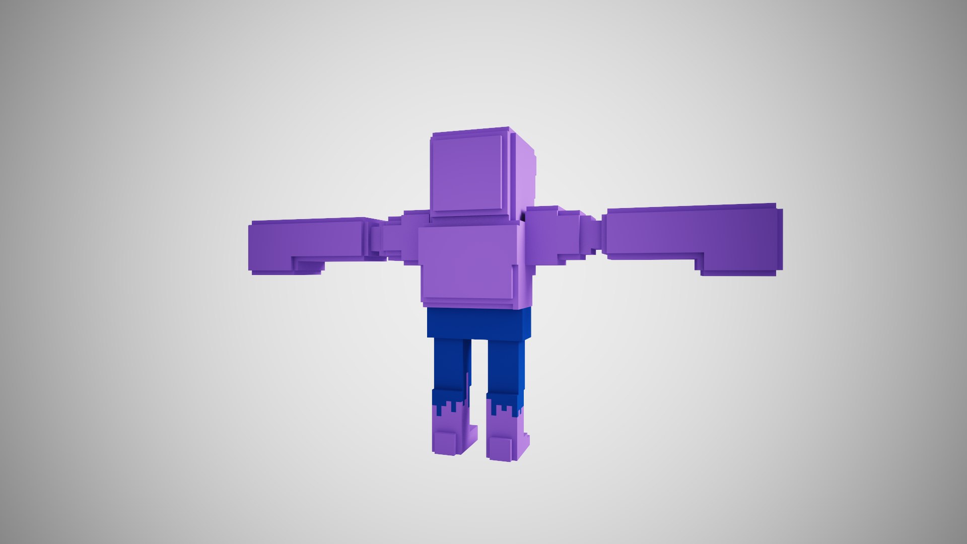 Voxel Zombie Model - TurboSquid 1831721