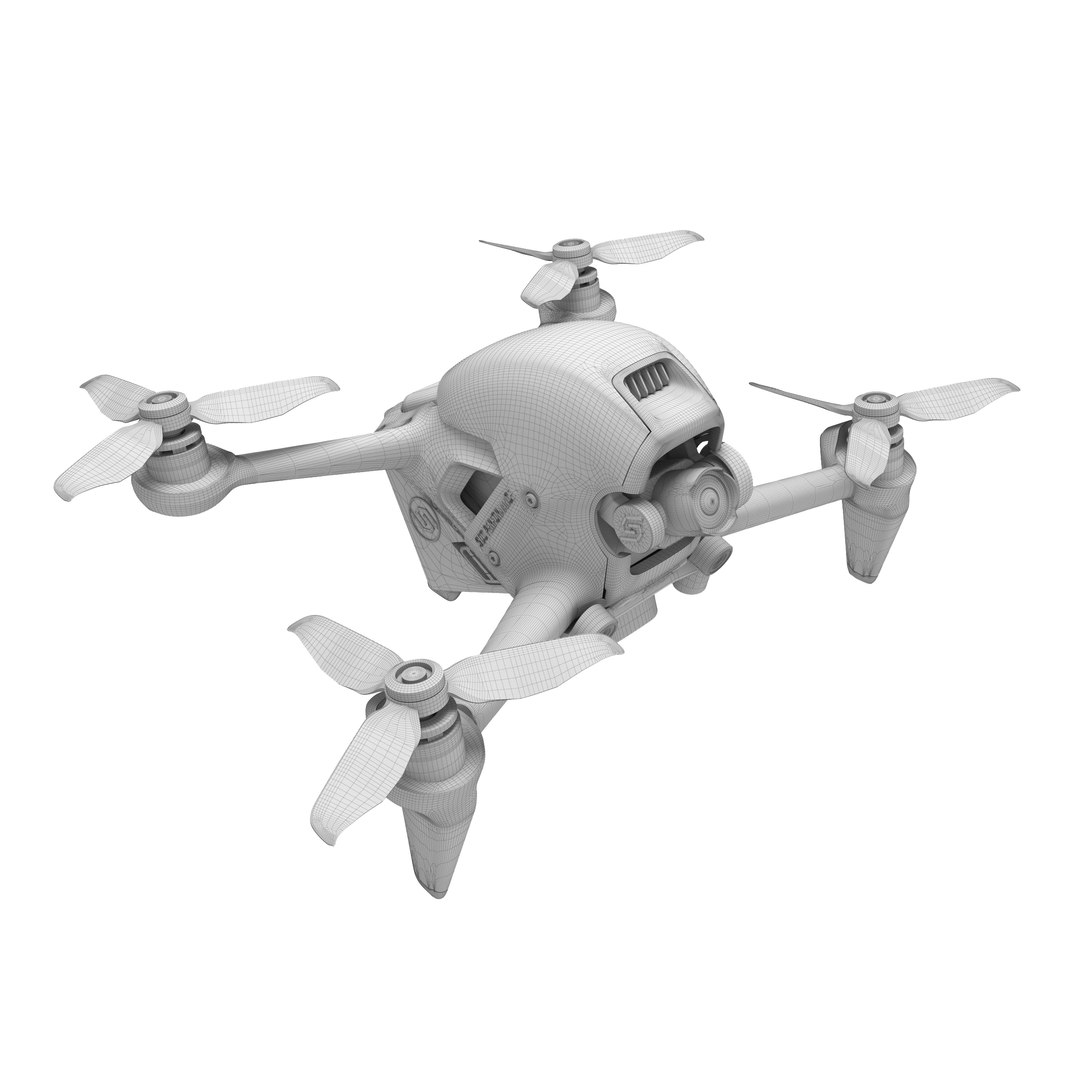 3D Aerial Drone Mini FPV Quadrocopter UAV 3D Model - TurboSquid 2247956