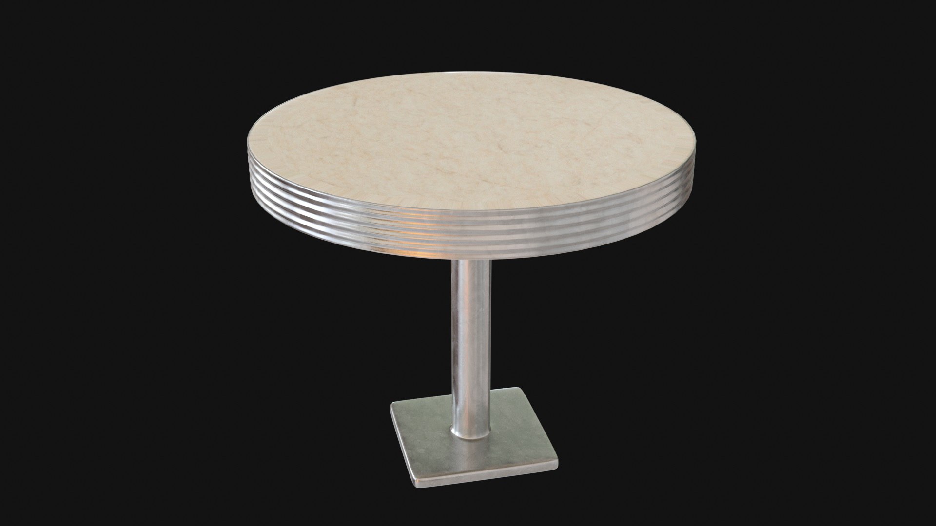 Free Retro Diner 50s Table Model - TurboSquid 2025295