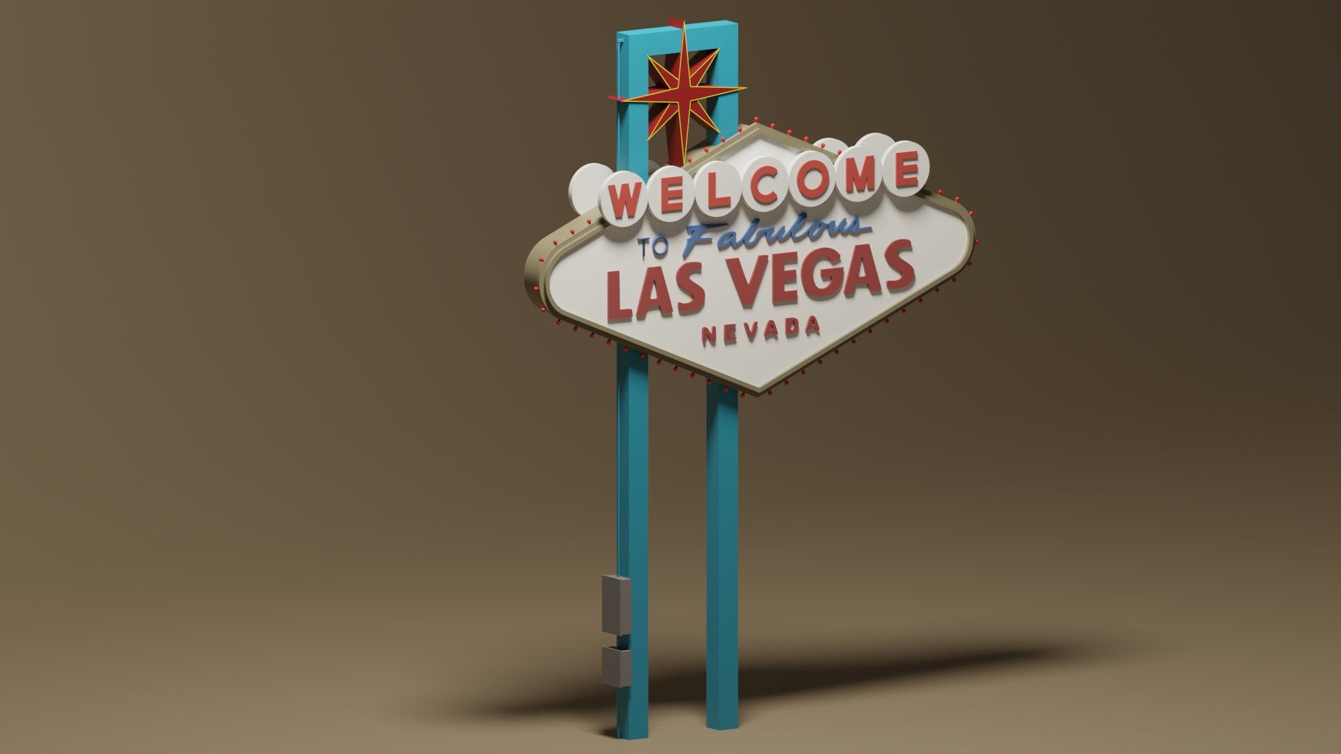 Welcome To Fabulous Las Vegas Sign 3D Model - TurboSquid 2260059