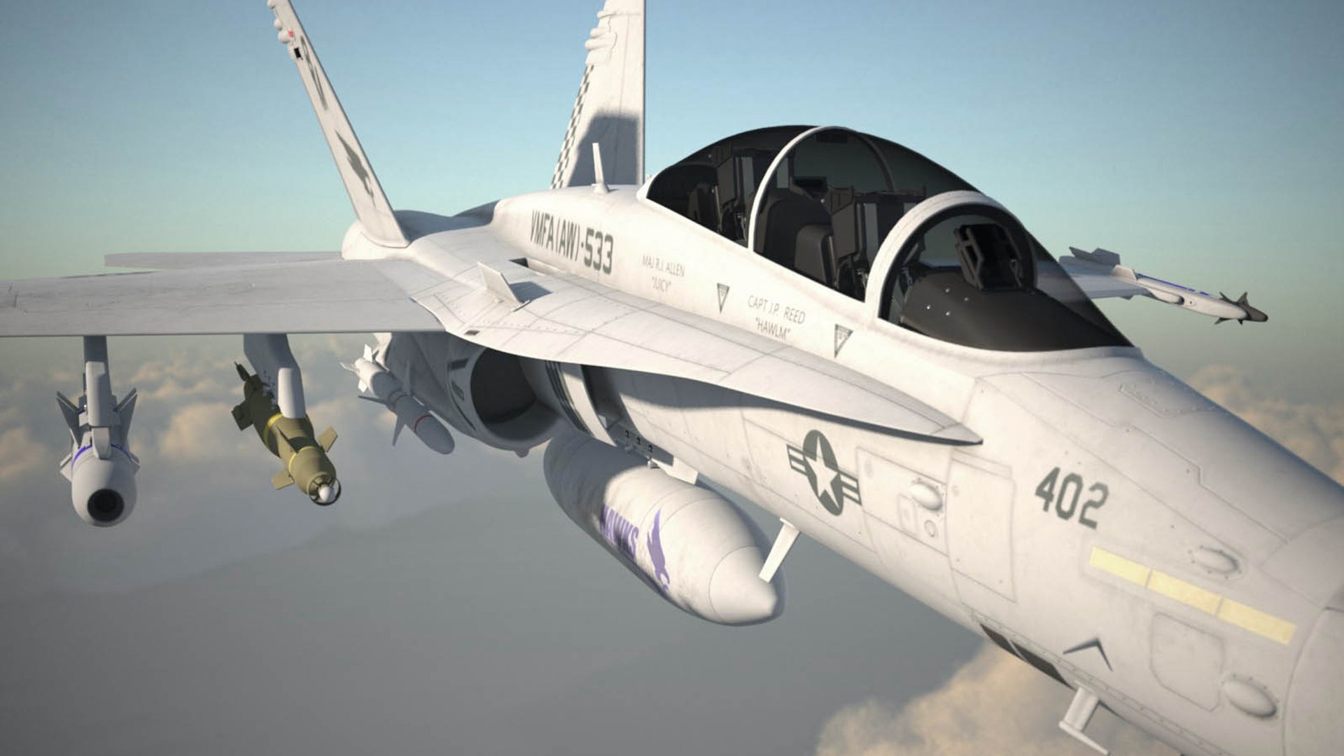 Mcdonnell Douglas Fa-18 3D Model - TurboSquid 1239256