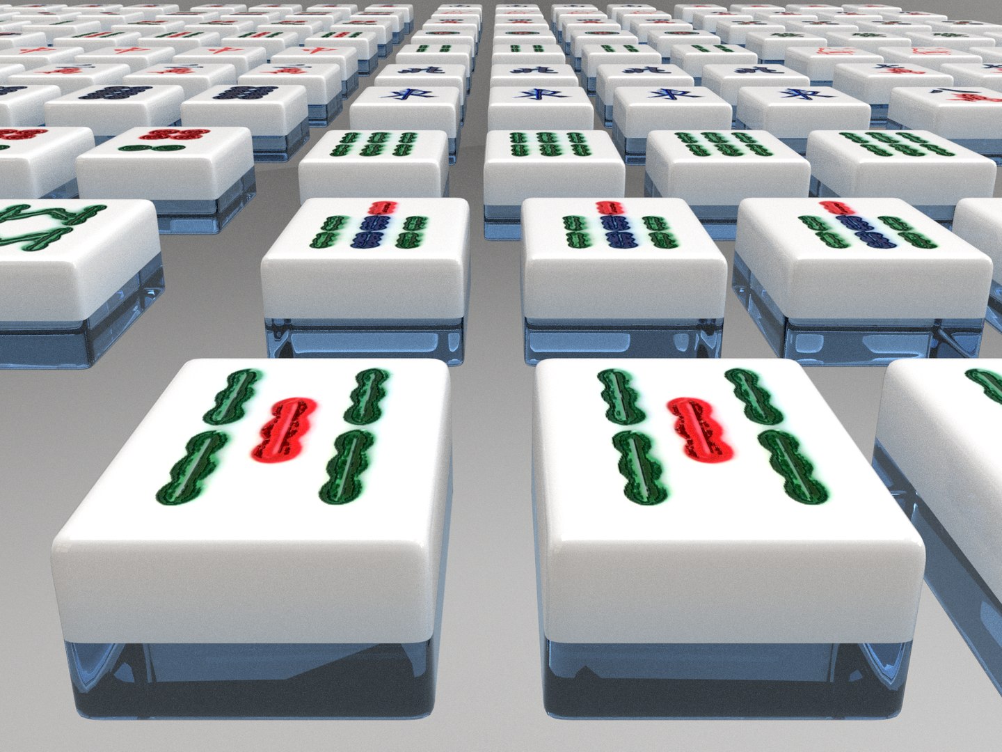 3D mahjong pieces | 1142313 | TurboSquid