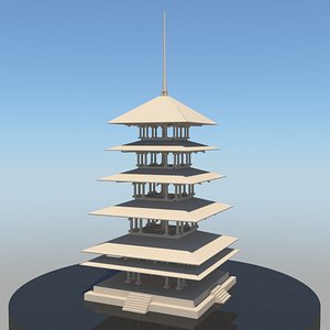 3D Pagoda Models - Browse & Download Formats - TurboSquid