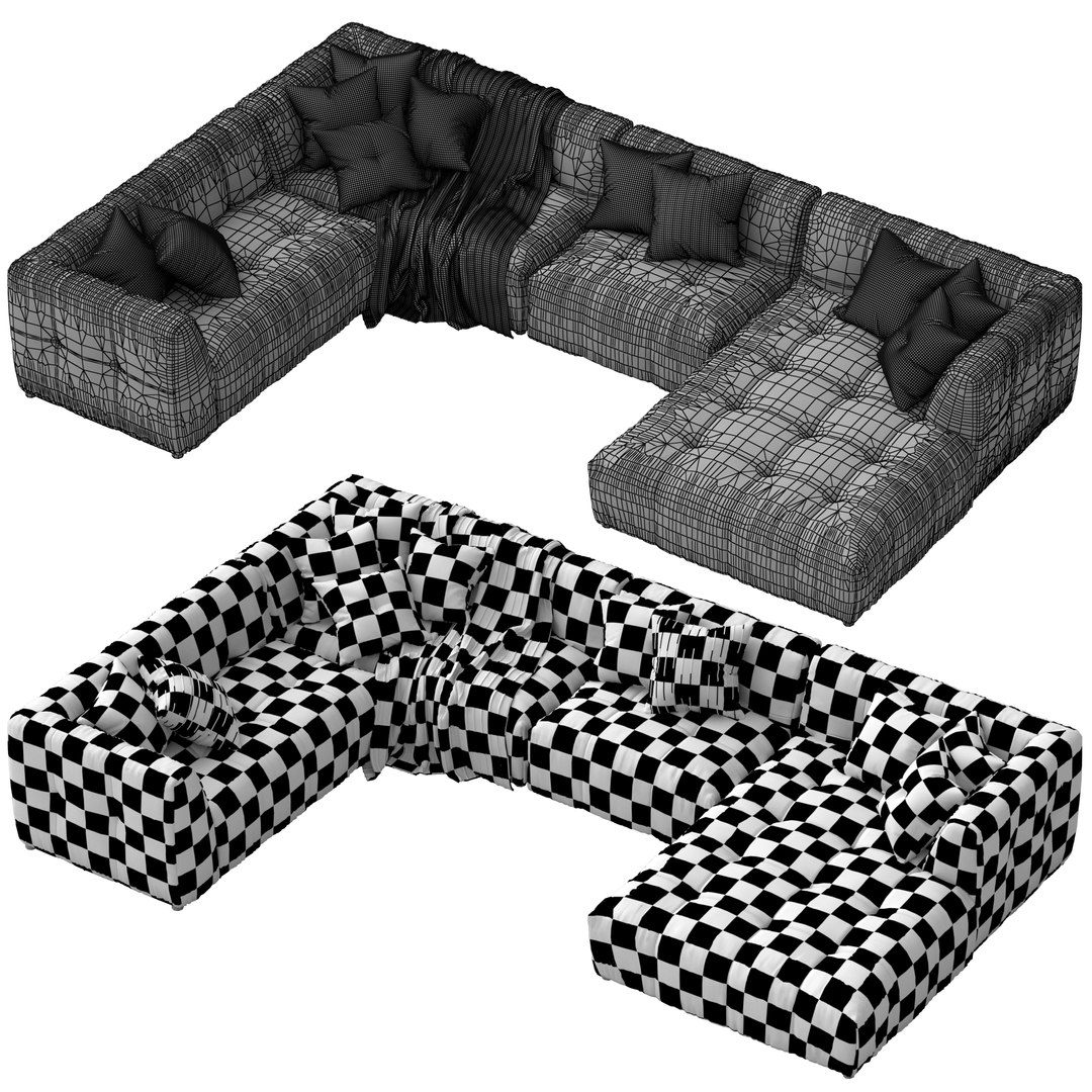 3D Model Globewest Sidney Slouch Sofa1 - TurboSquid 2166021