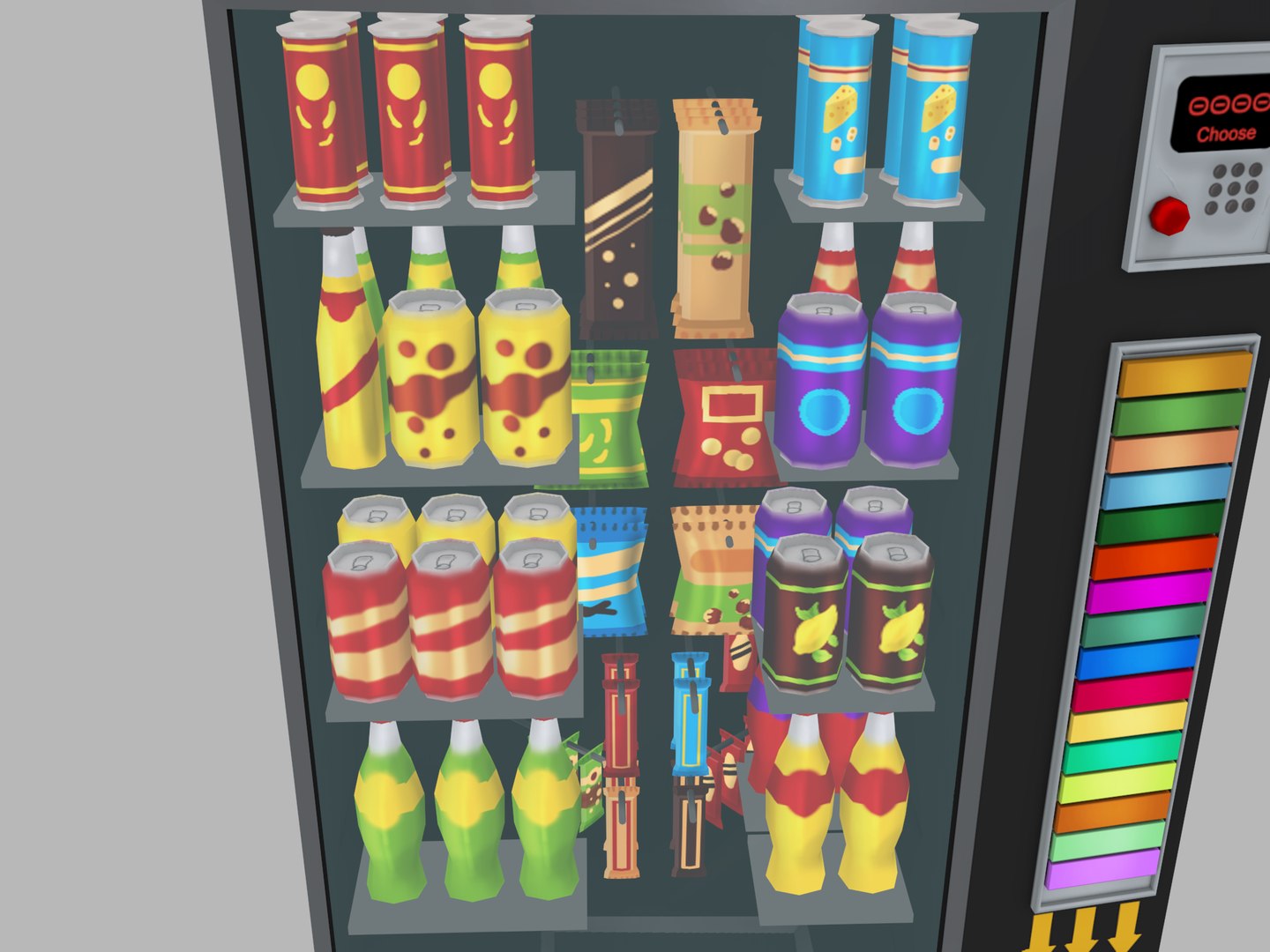 3D Model Vending Machine Snack Drinks - TurboSquid 1316599