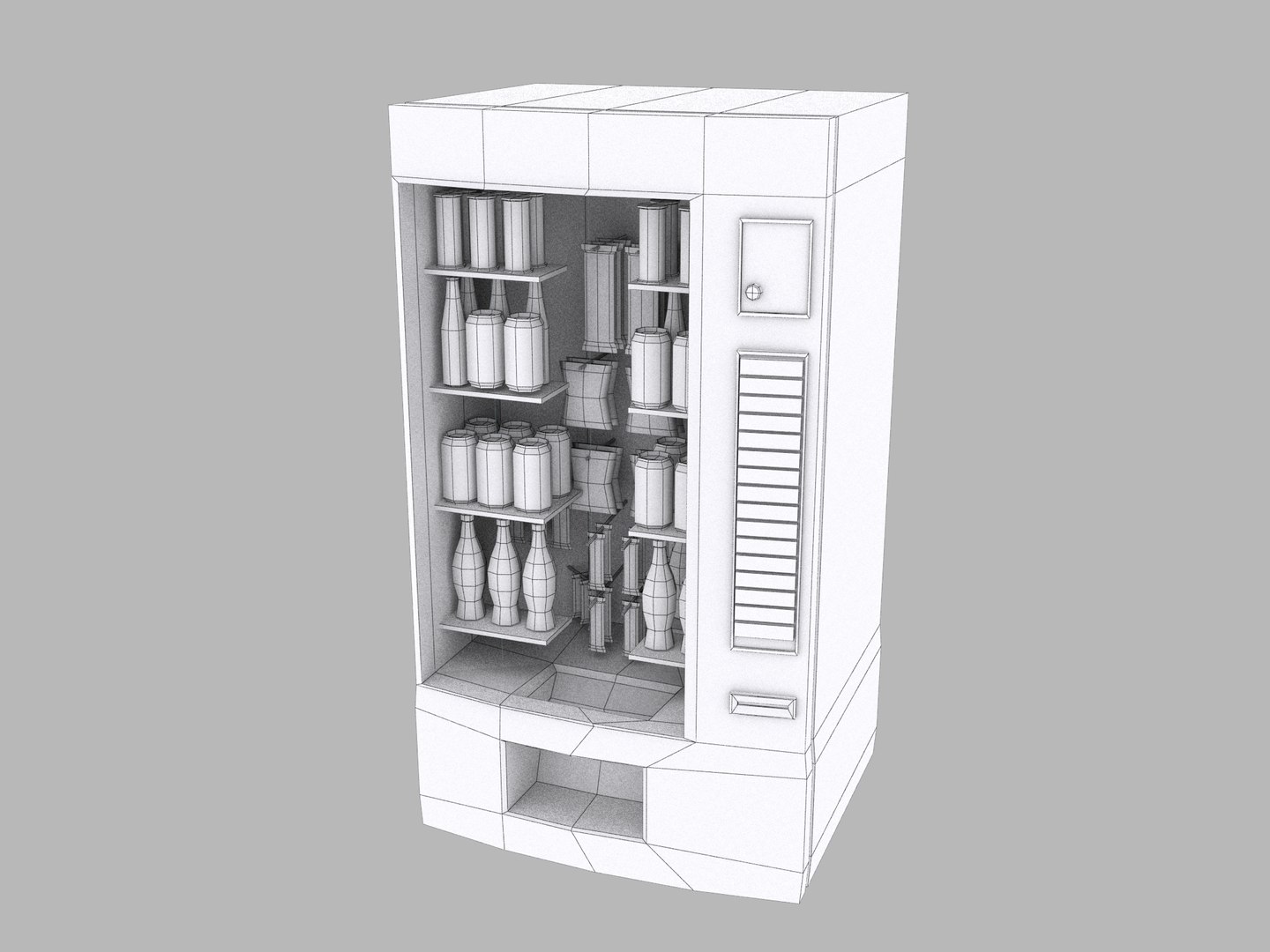 3D Model Vending Machine Snack Drinks - TurboSquid 1316599