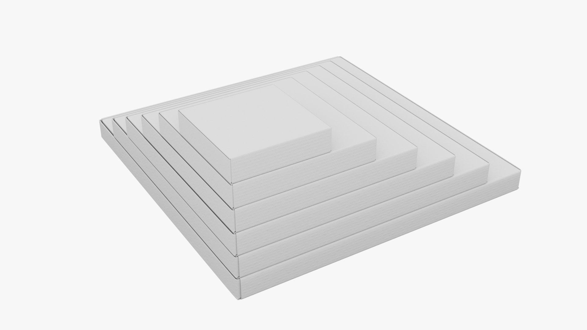 3D Pizza Boxes Mockup - Kraft Paper - TurboSquid 2290023