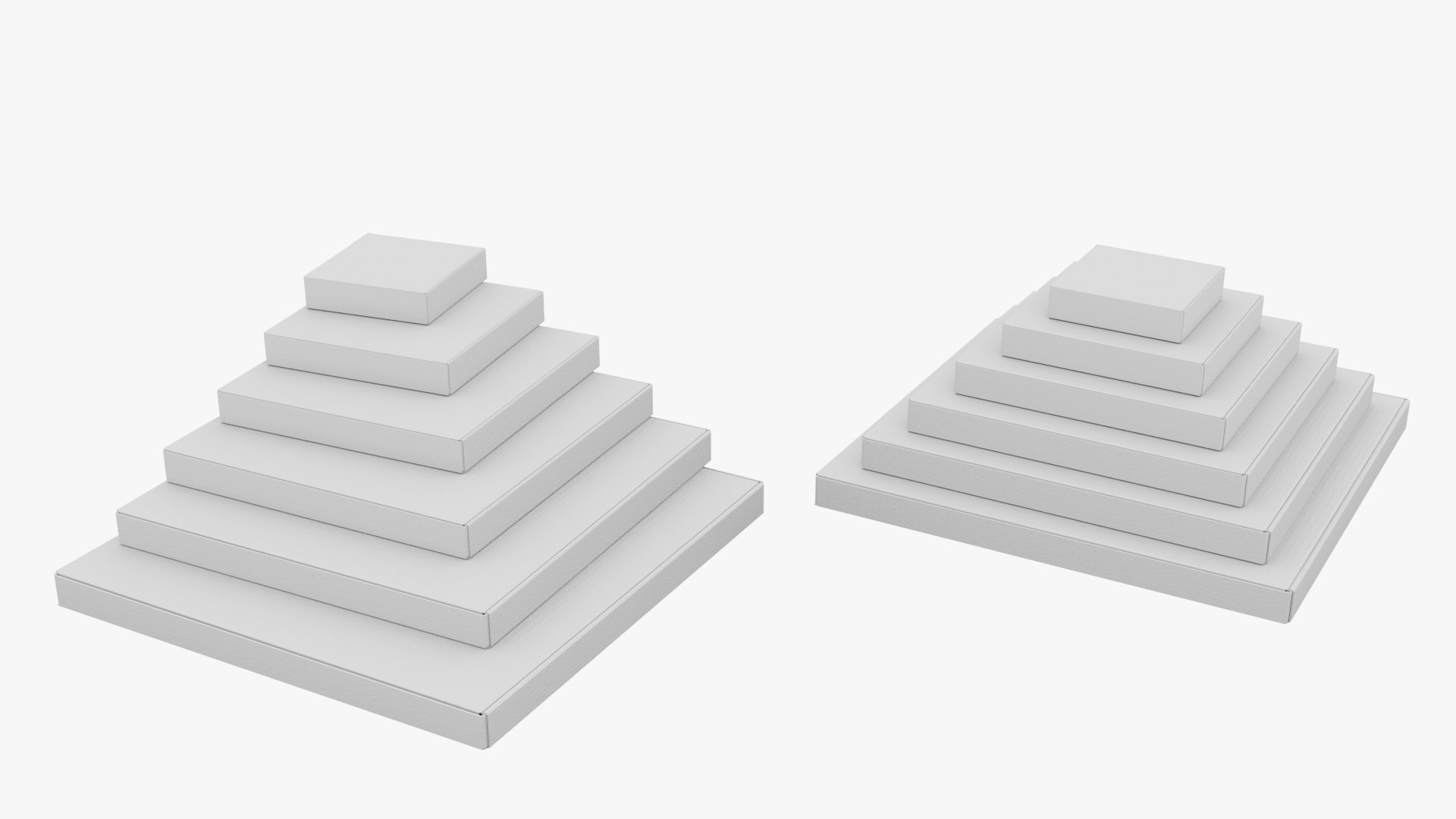 3D Pizza Boxes Mockup - Kraft Paper - TurboSquid 2290023