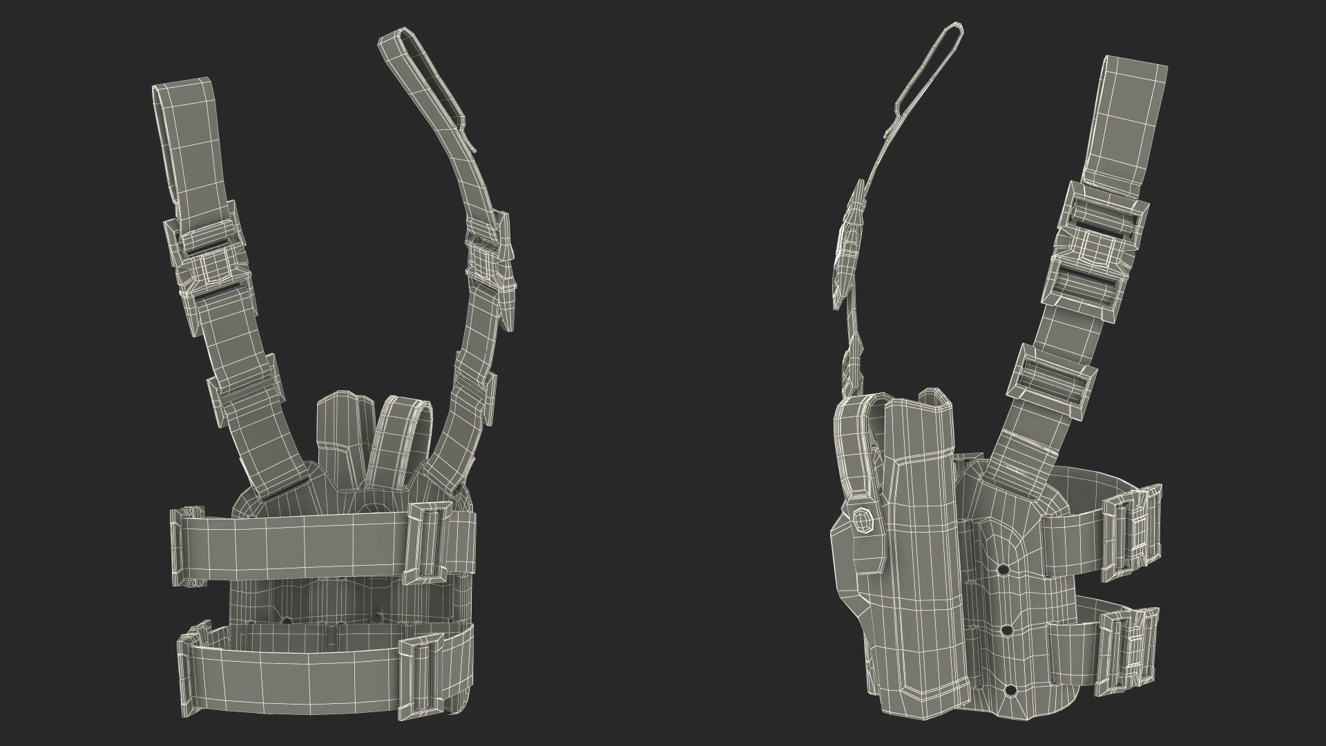 3D Universal Tactical Drop Leg Holster Model - TurboSquid 2163578