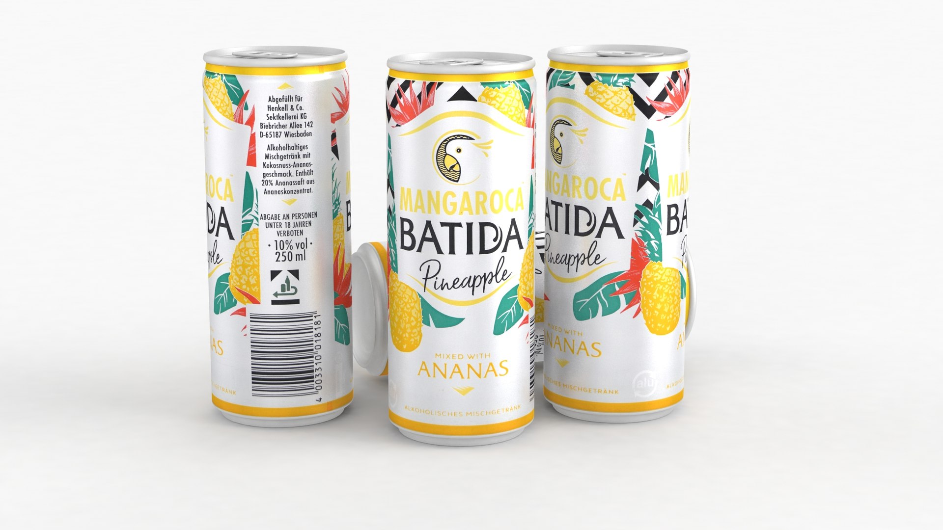 3D Alcohol Can Mangaroca Batida Pineapple 250ml 2024 Model - TurboSquid ...