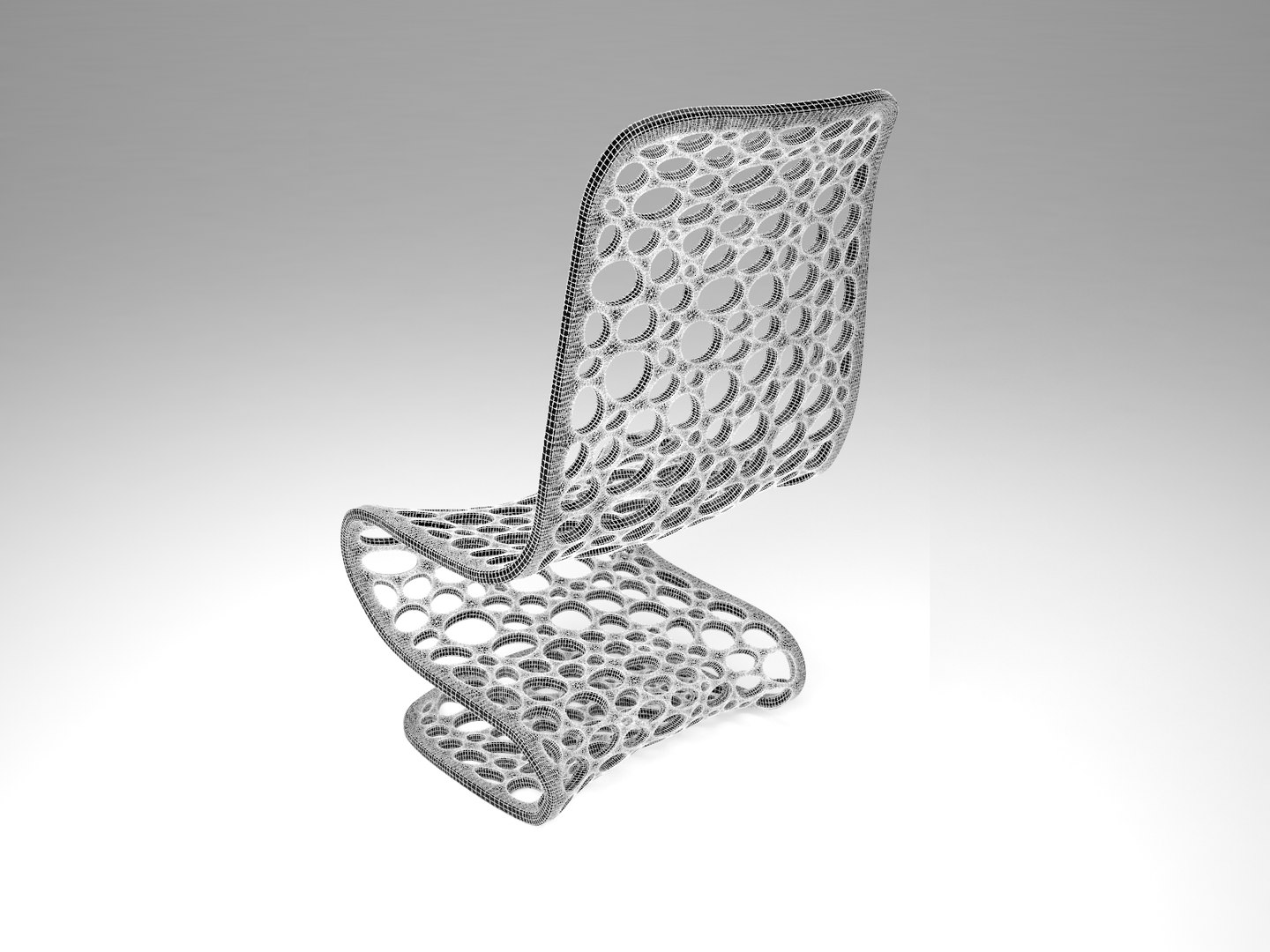 3D High-tech Chair Cellular Model - TurboSquid 1403217