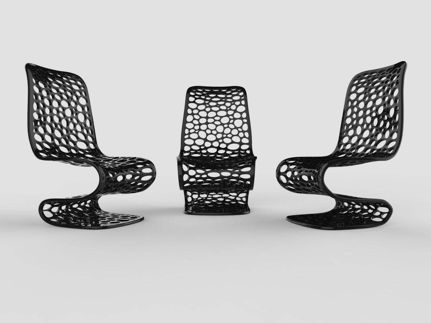 3D High-tech Chair Cellular Model - TurboSquid 1403217