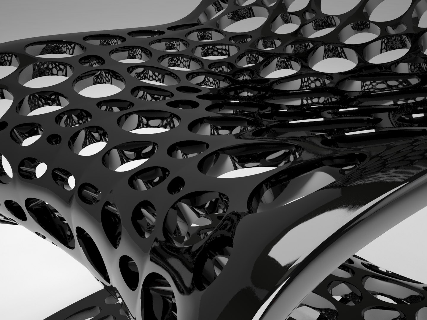 3D High-tech Chair Cellular Model - TurboSquid 1403217