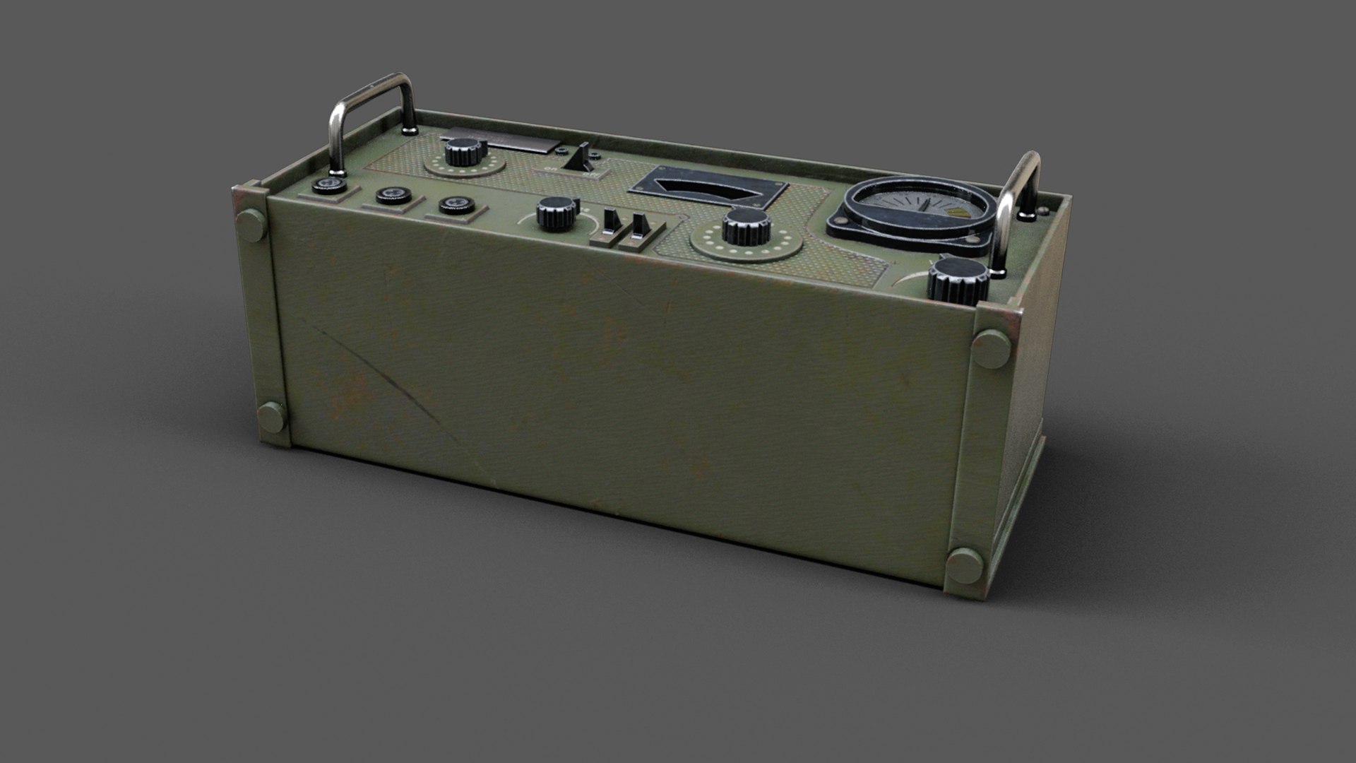 3D WW2 Military Radio PBR - TurboSquid 2048062