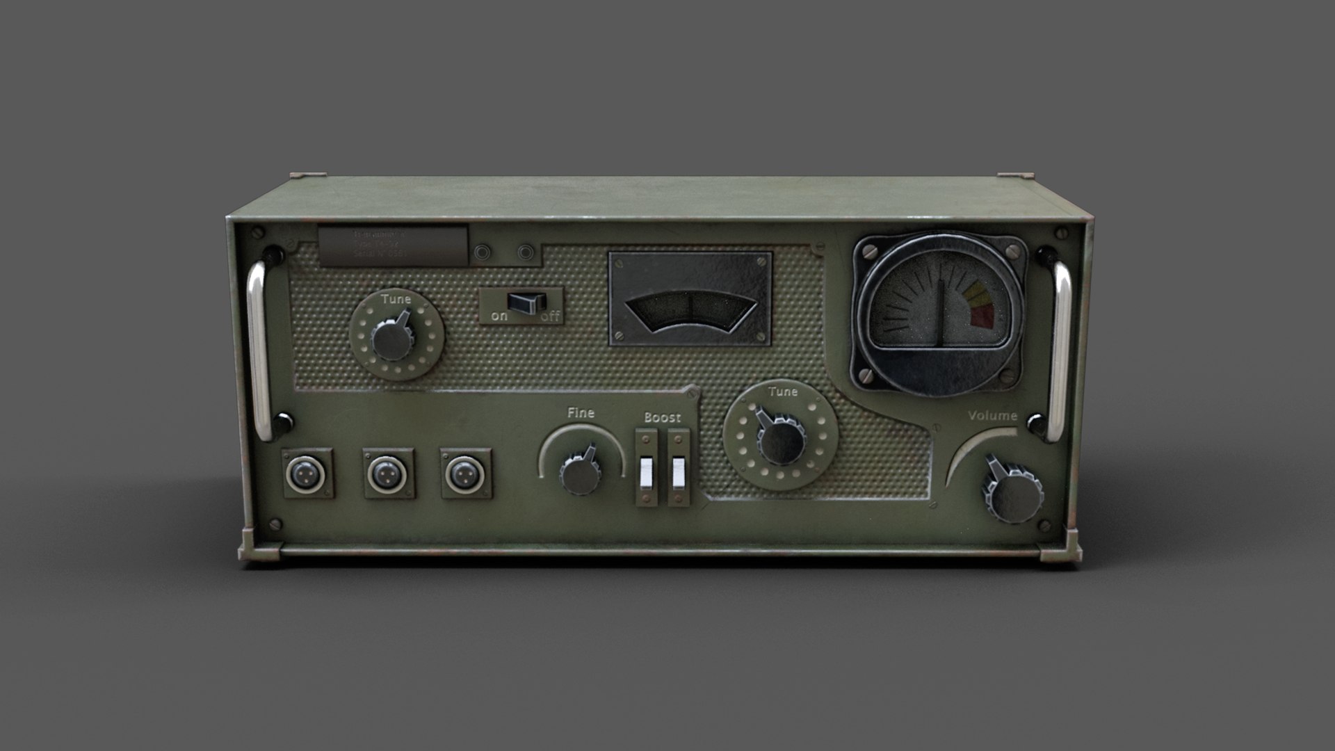 3D WW2 Military Radio PBR - TurboSquid 2048062