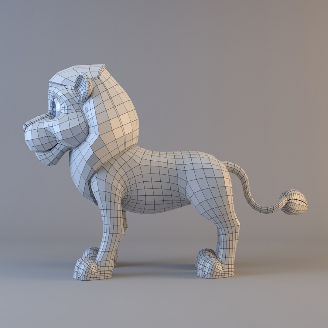 Lion Modelled Animal 3d Model