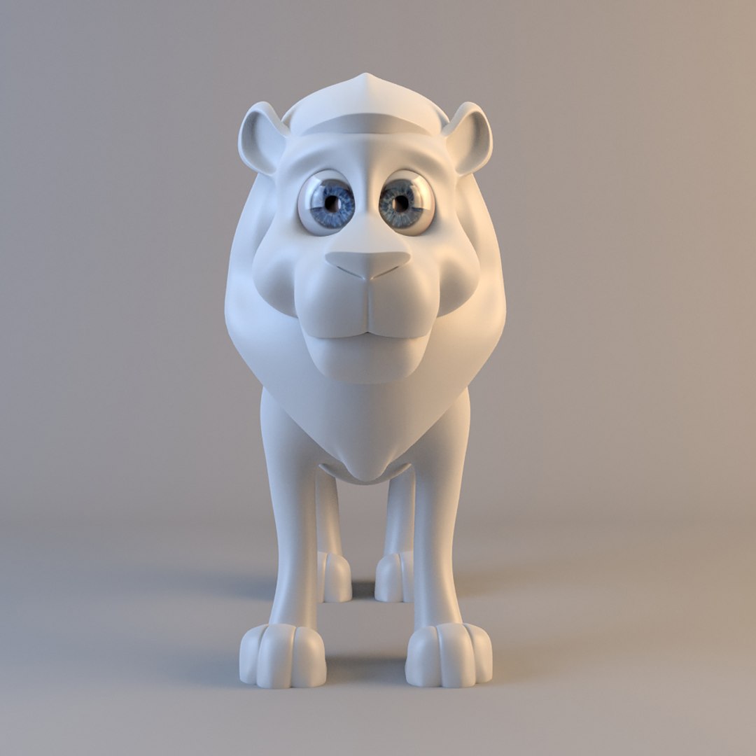 Lion Modelled Animal 3d Model