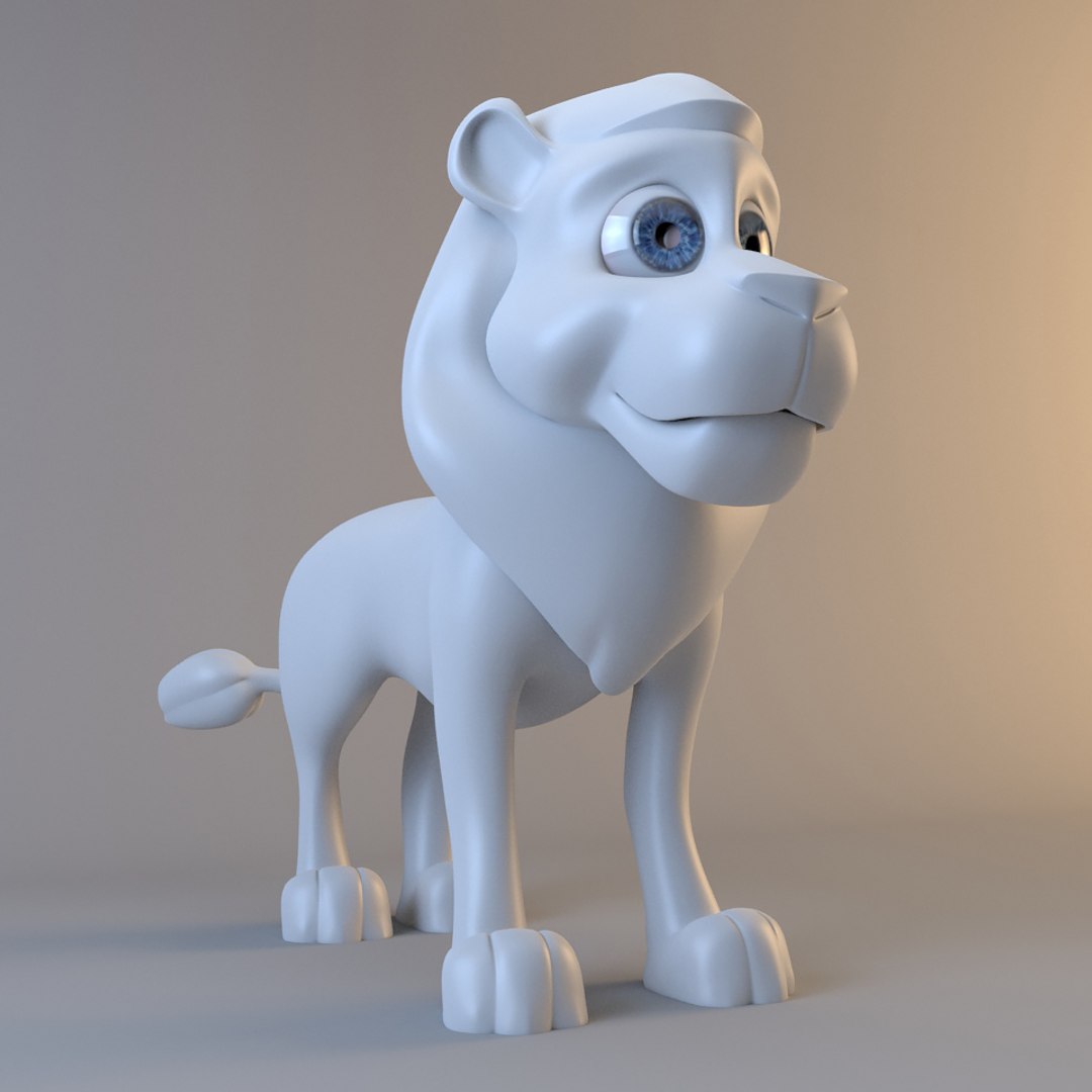 Lion Modelled Animal 3d Model
