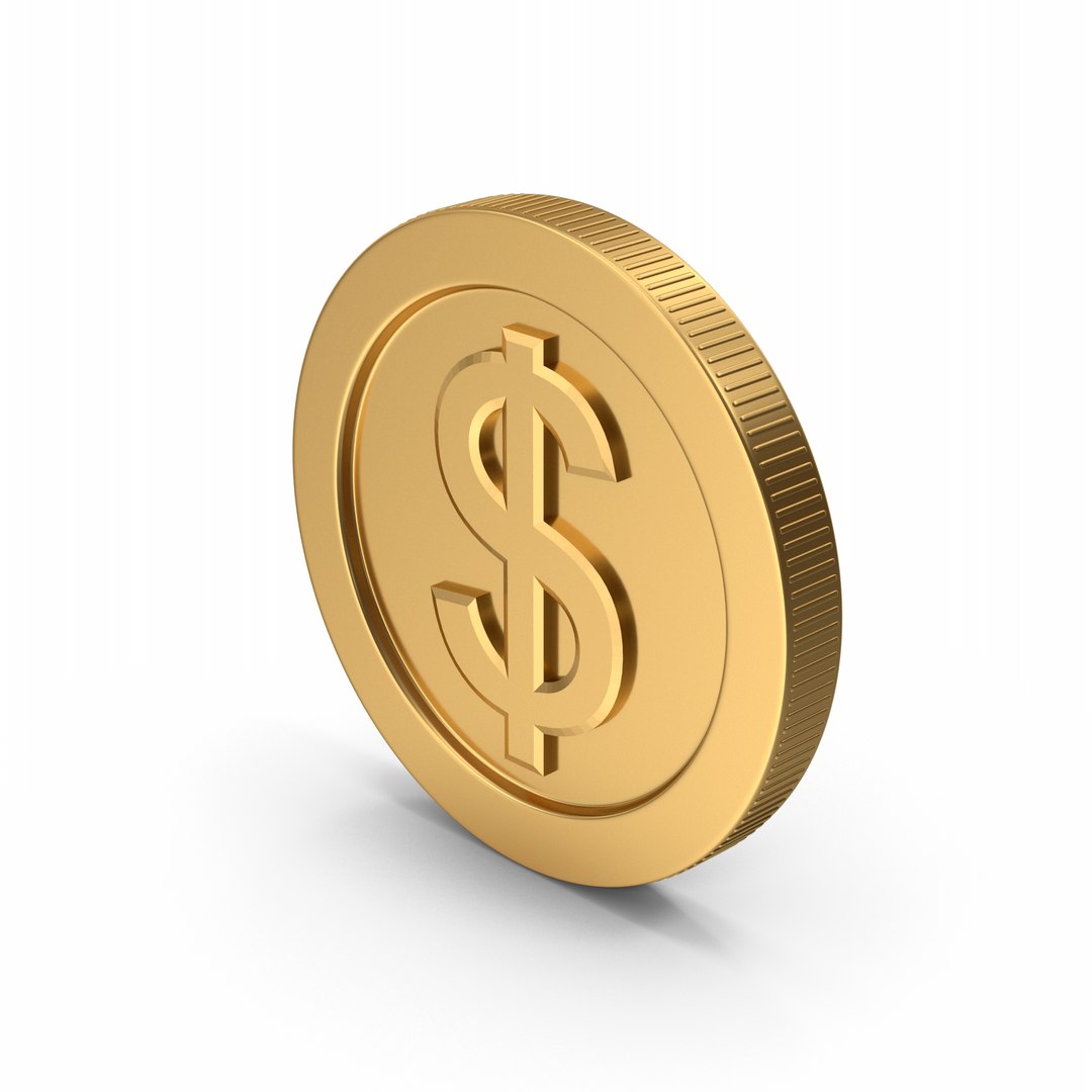 3D Model Gold Coin - TurboSquid 2346576