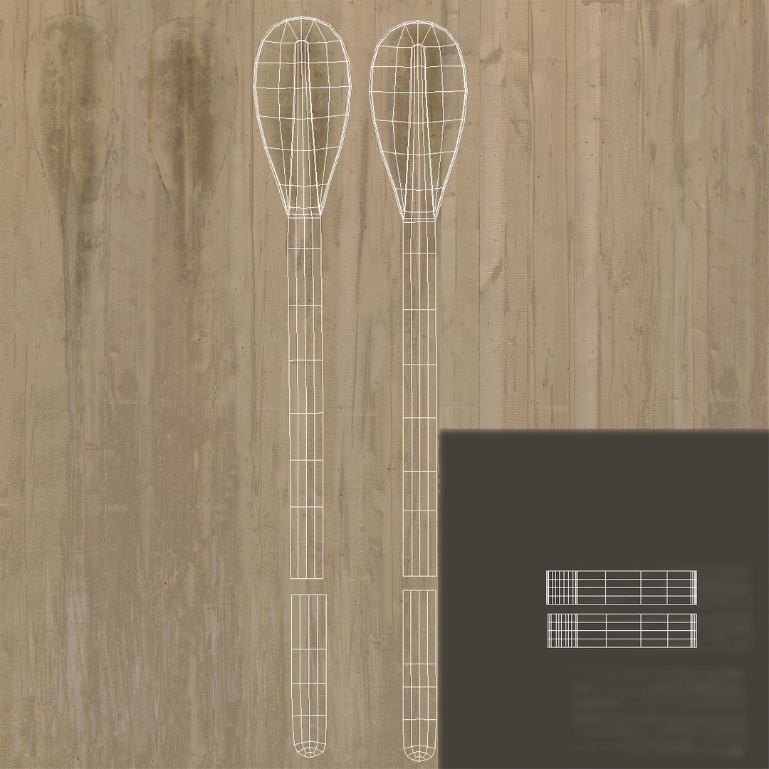 3D Wooden Boat Oar - TurboSquid 2176801
