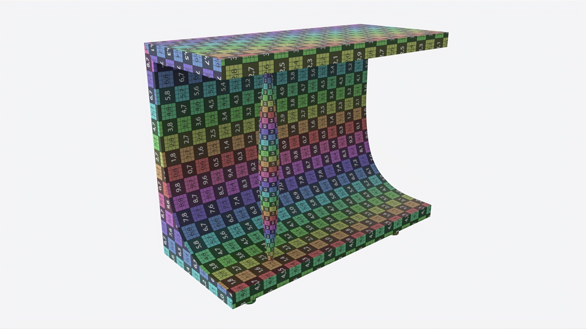 Console Baker Newel Model - TurboSquid 2099315
