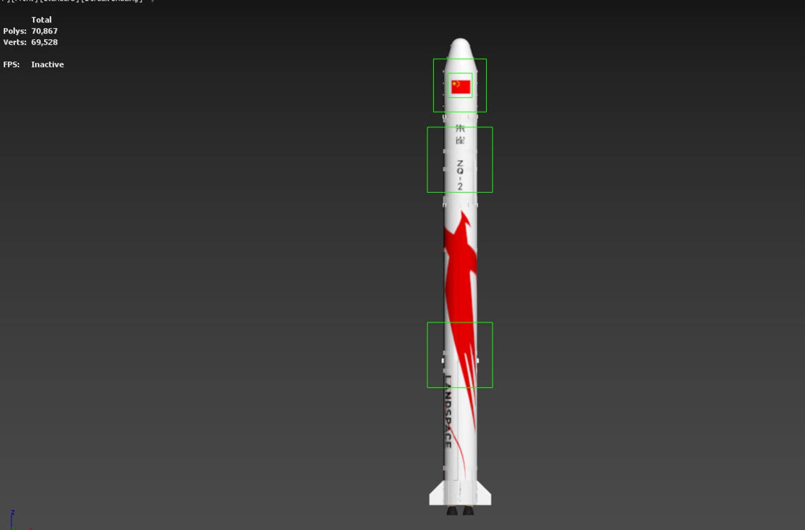 Landspace ZQ-2 3D Model - TurboSquid 2183253