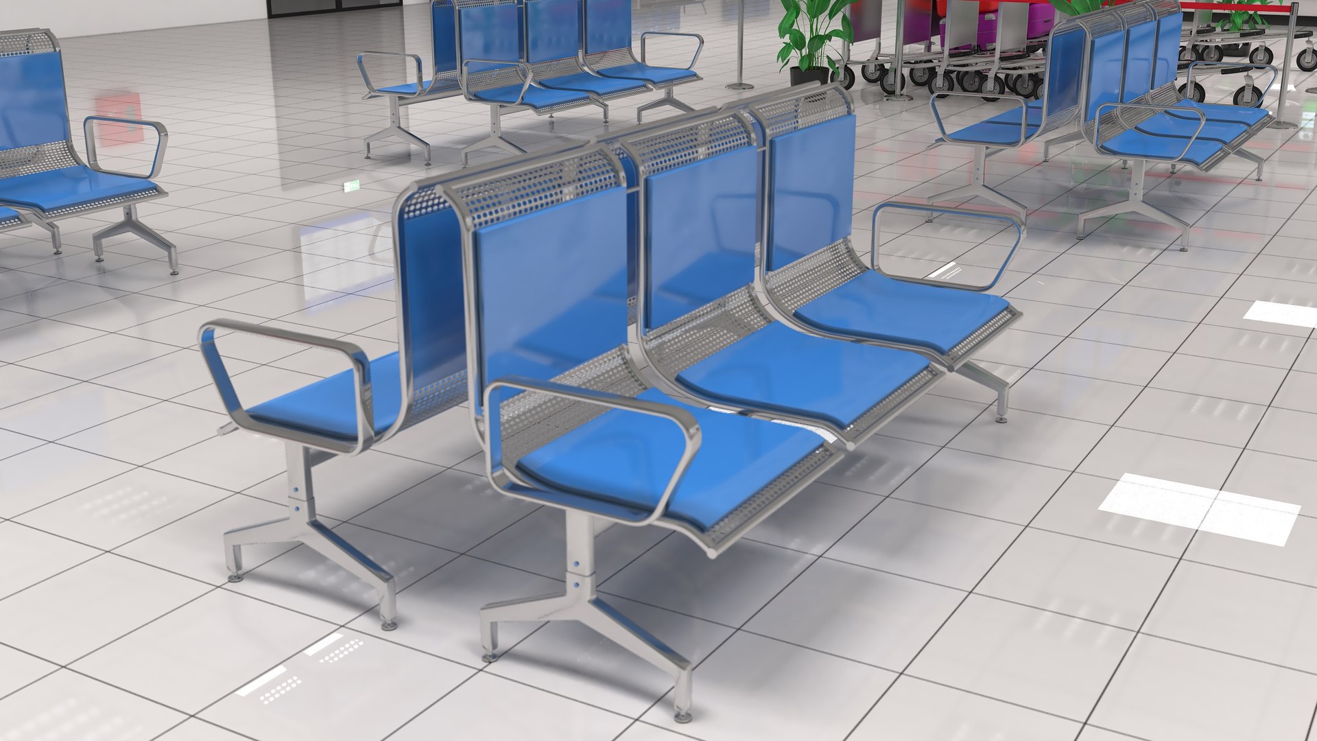 3D Baggage Reclaim Room - TurboSquid 2352956